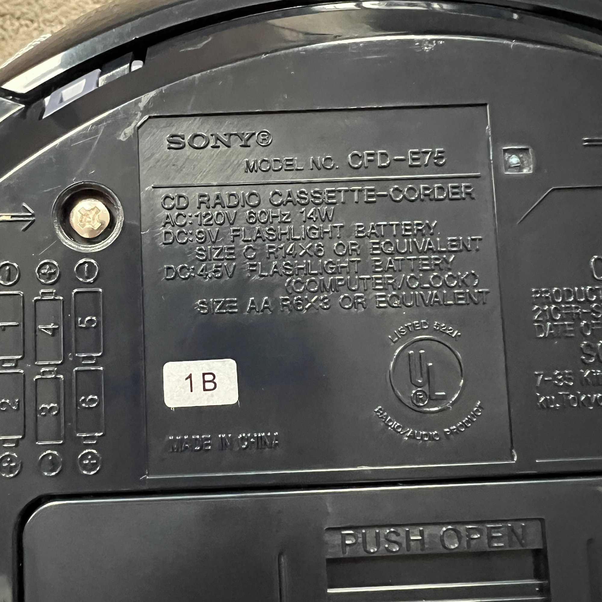 Sony CFD-E75 Boombox (loft) #85438 | Auctionninja.com