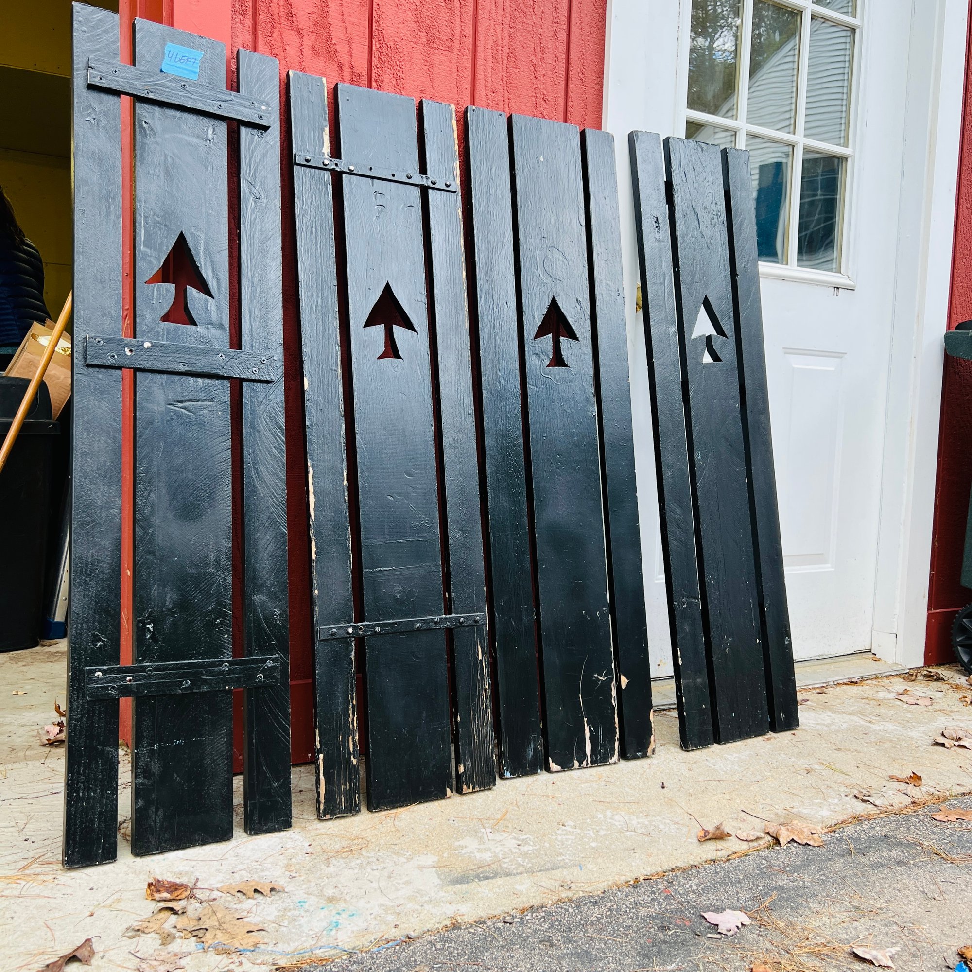 Vintage Wood Shutters With Tree Cut Out - Set Of 4 #41518 ...