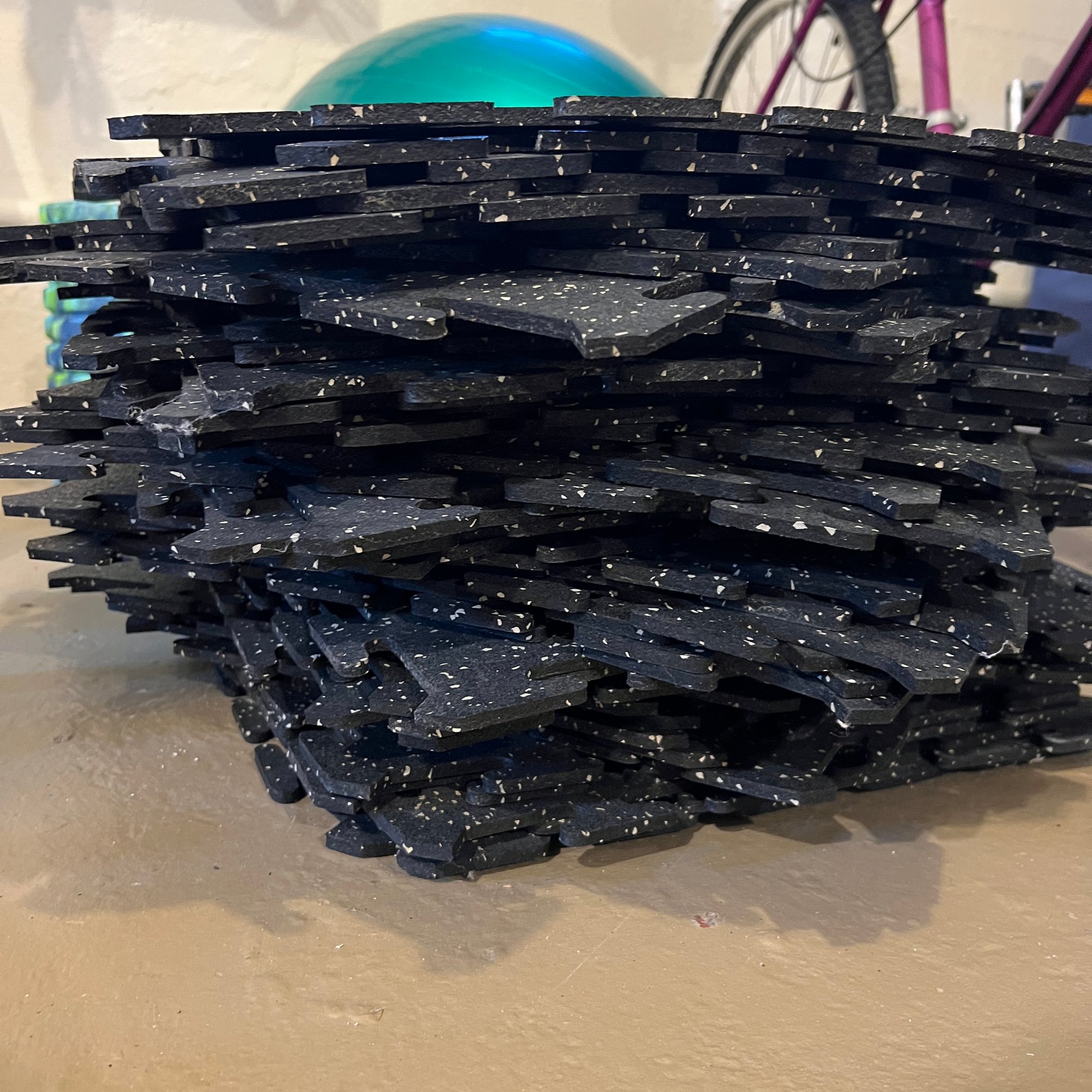 Set Of 50 Heavy Duty Connecting Rubber Mats (Basement) #85896 ...