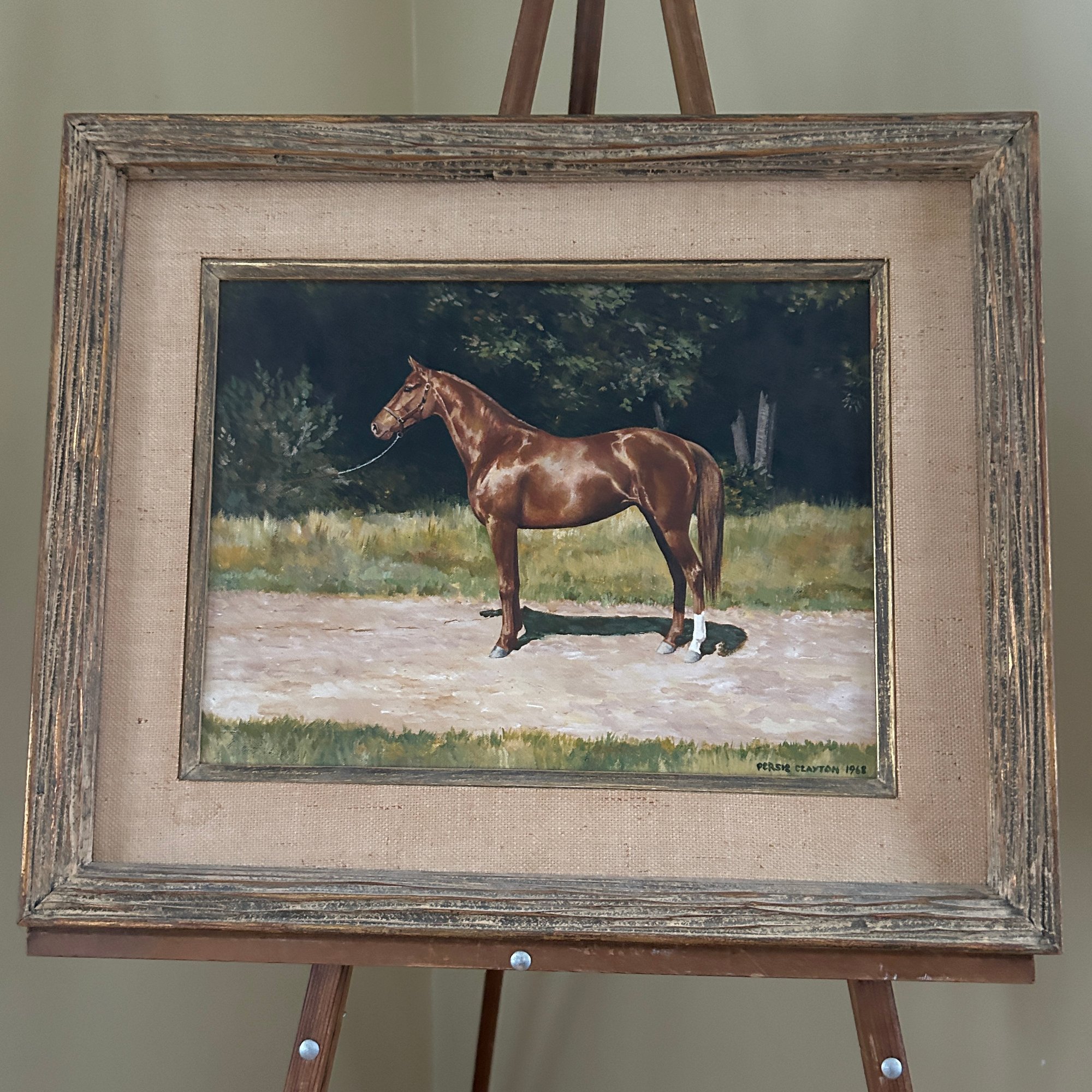 Artist Signed Horse Painting (MB) #86443 | Auctionninja.com