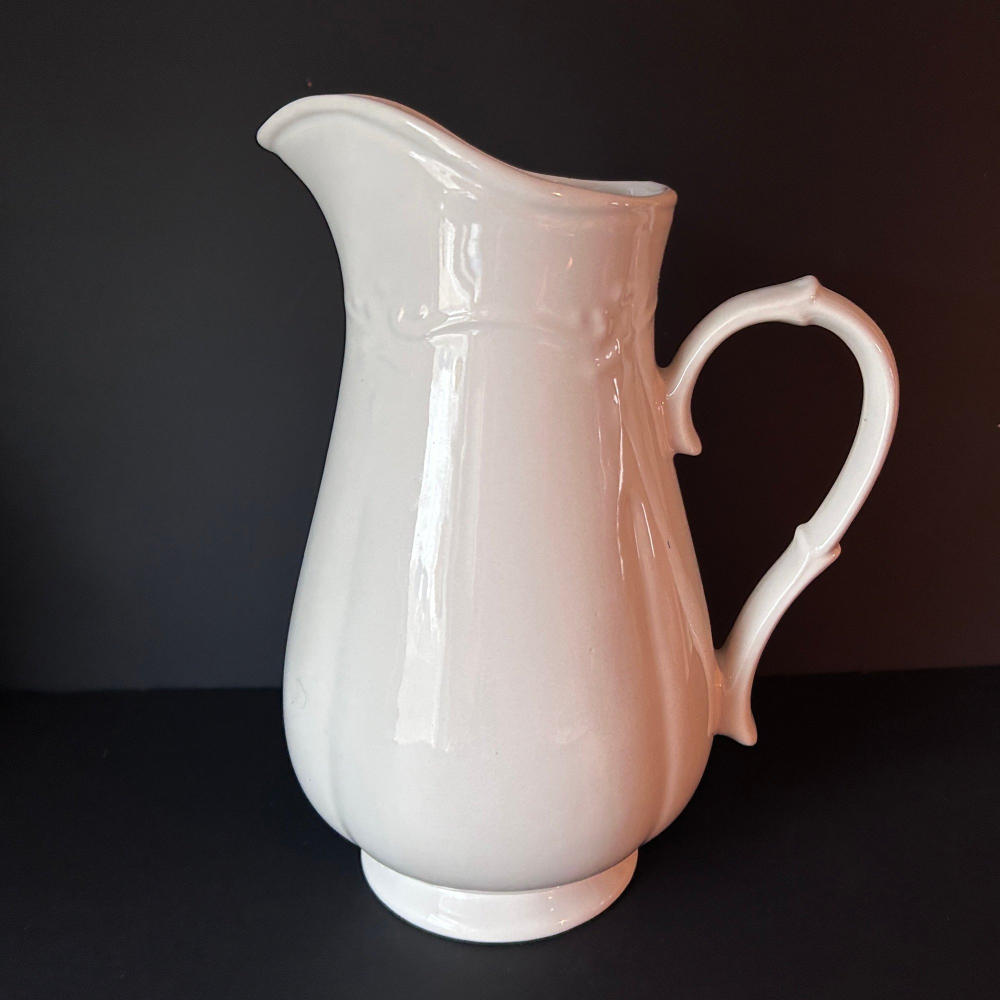 Southern Living Gallery White Ceramic Pitcher (SA) #113359 ...