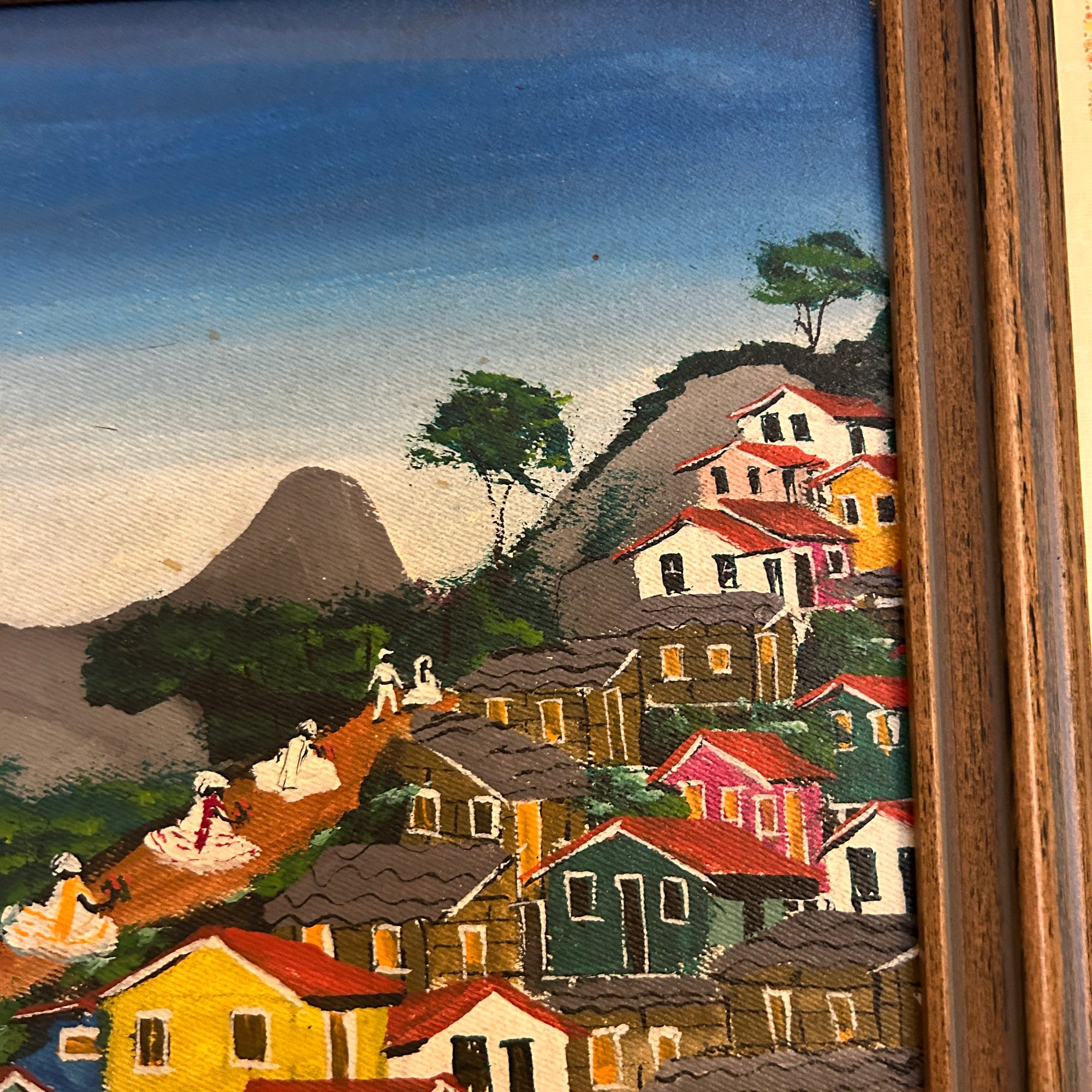 Gorgeous Original Signed Painting, "Favela," By Sinesio Brandao, Rio De ...