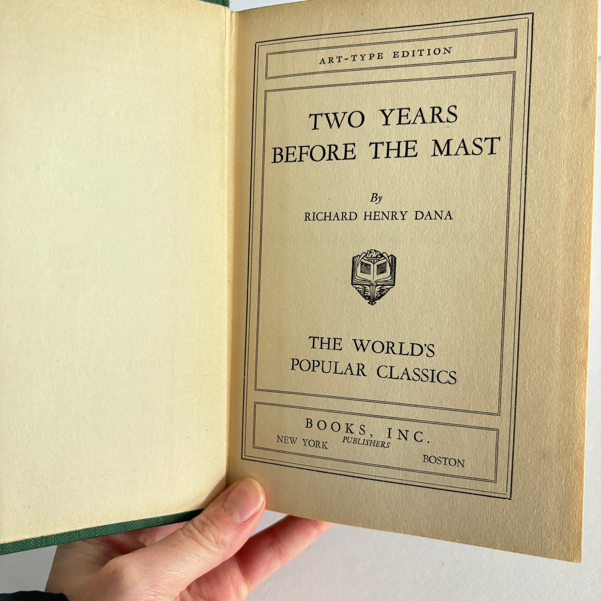 Vintage Hardcover: "Two Years Before The Mast" By Richard Henry Dana Jr ...