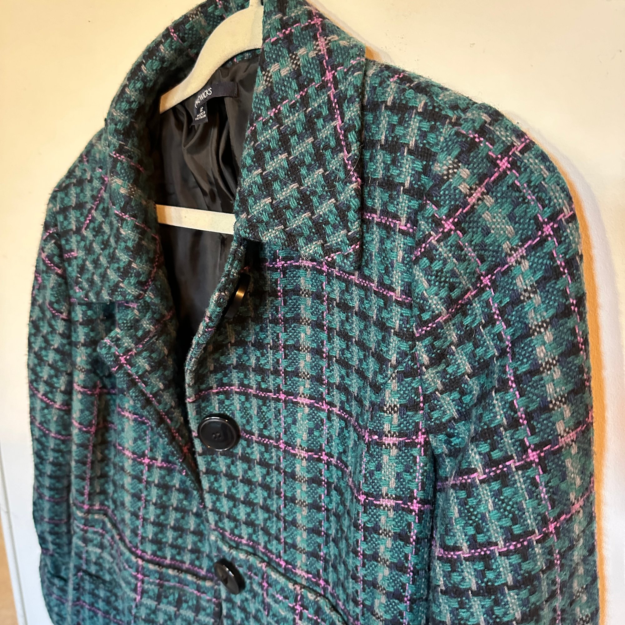 Chadwicks Women's Plaid Coat, Size 12 (BSMT) #77387 | Auctionninja.com