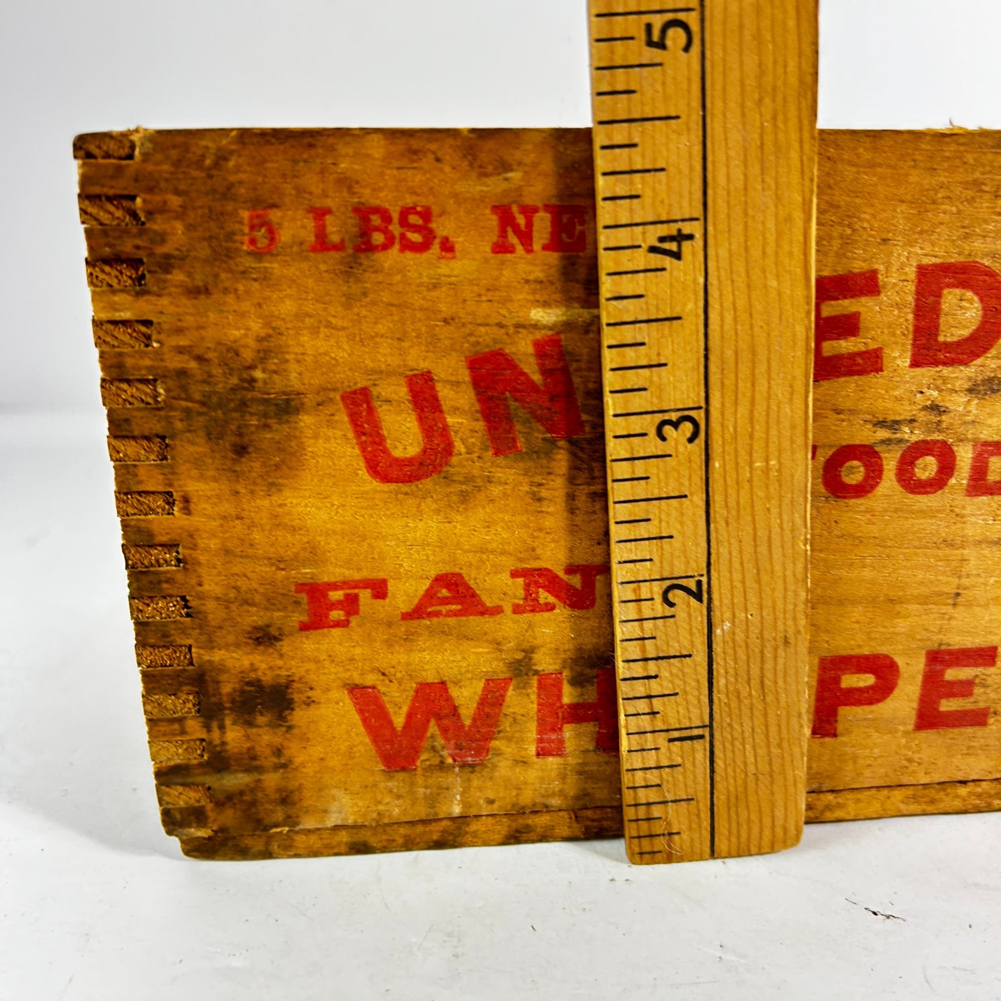 Small Vintage Wood National Good Stores Butter Box (SA-S) #124380 ...