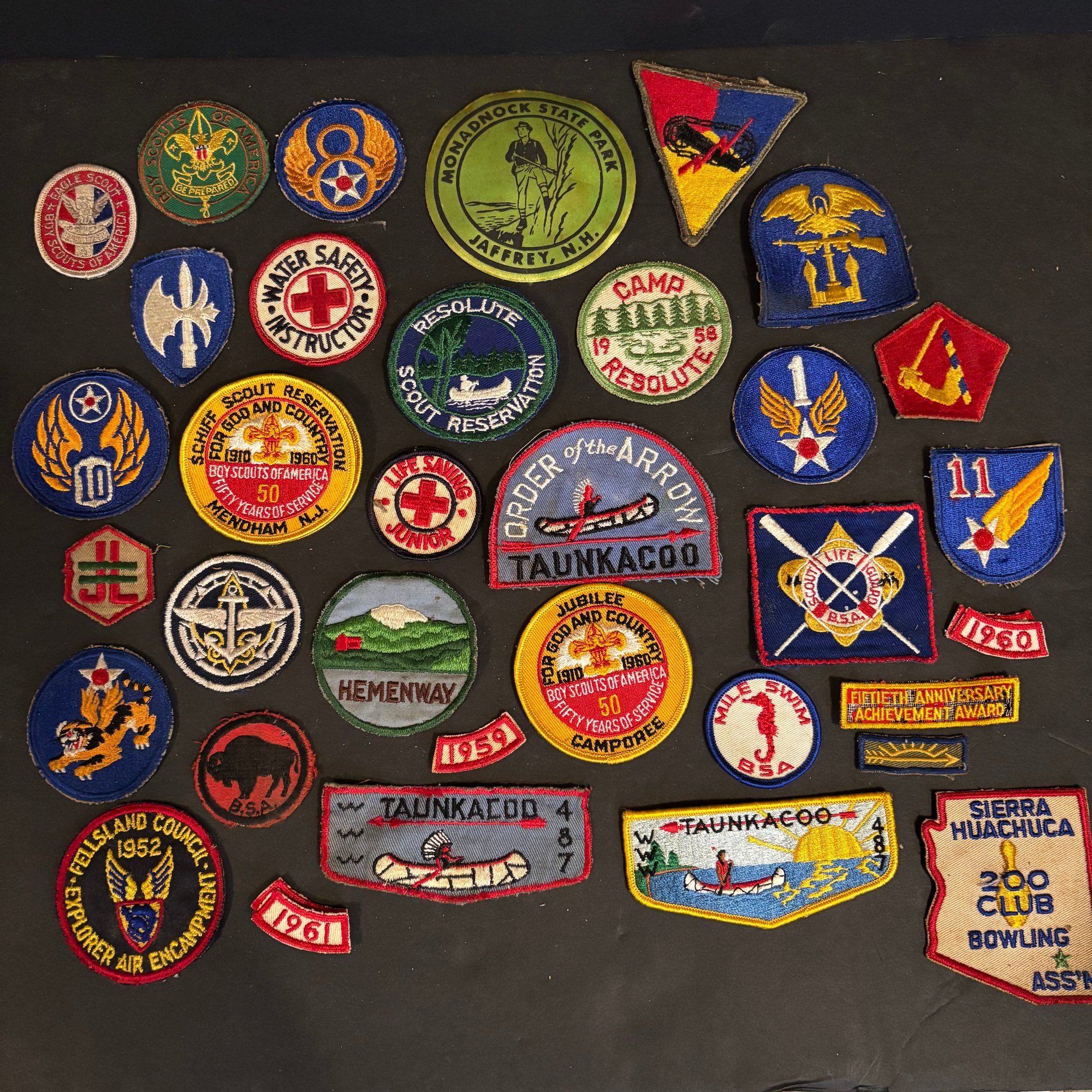 Large Lot Of Embroidered Sew On Patches: Boy Scouts Etc. (B2) #113699 ...