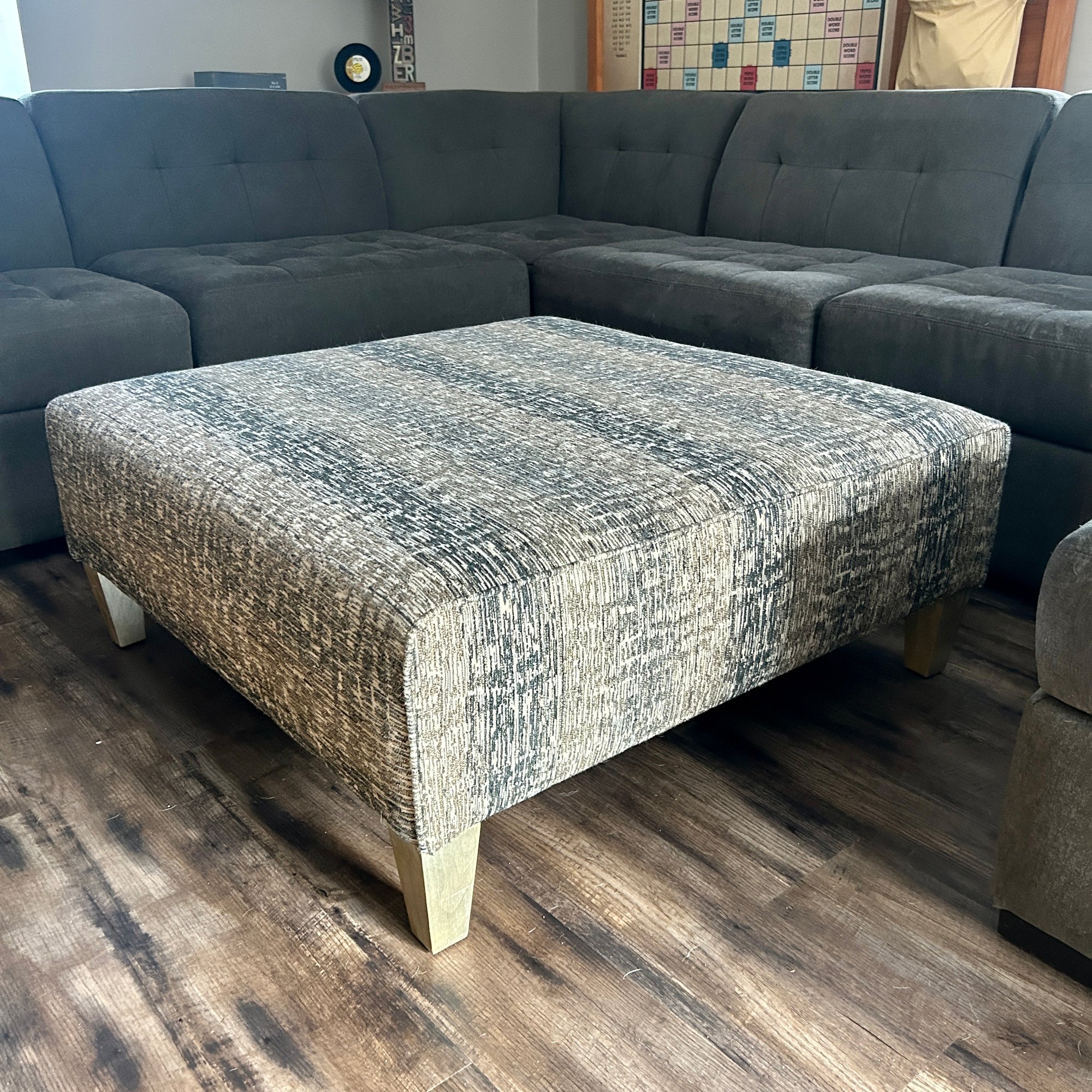 Kelly Ripa Home Oversized Modern Upholstered Ottoman, Kelly Ripa (GR ...