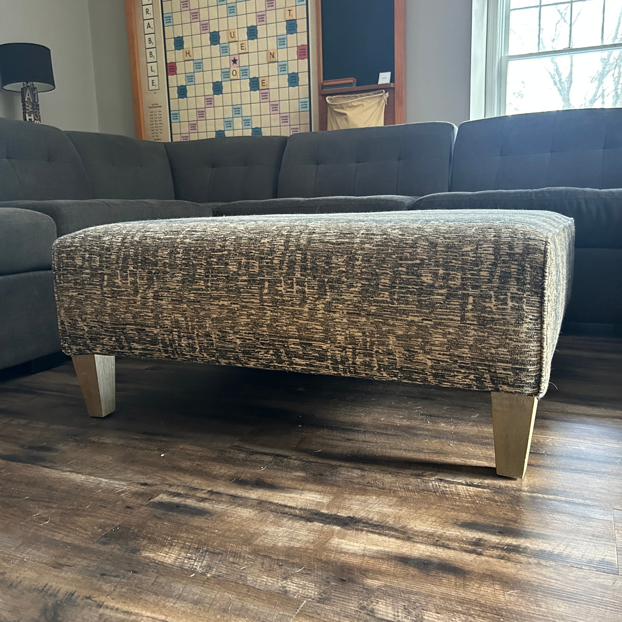 Kelly Ripa Home Oversized Modern Upholstered Ottoman, Kelly Ripa (GR ...