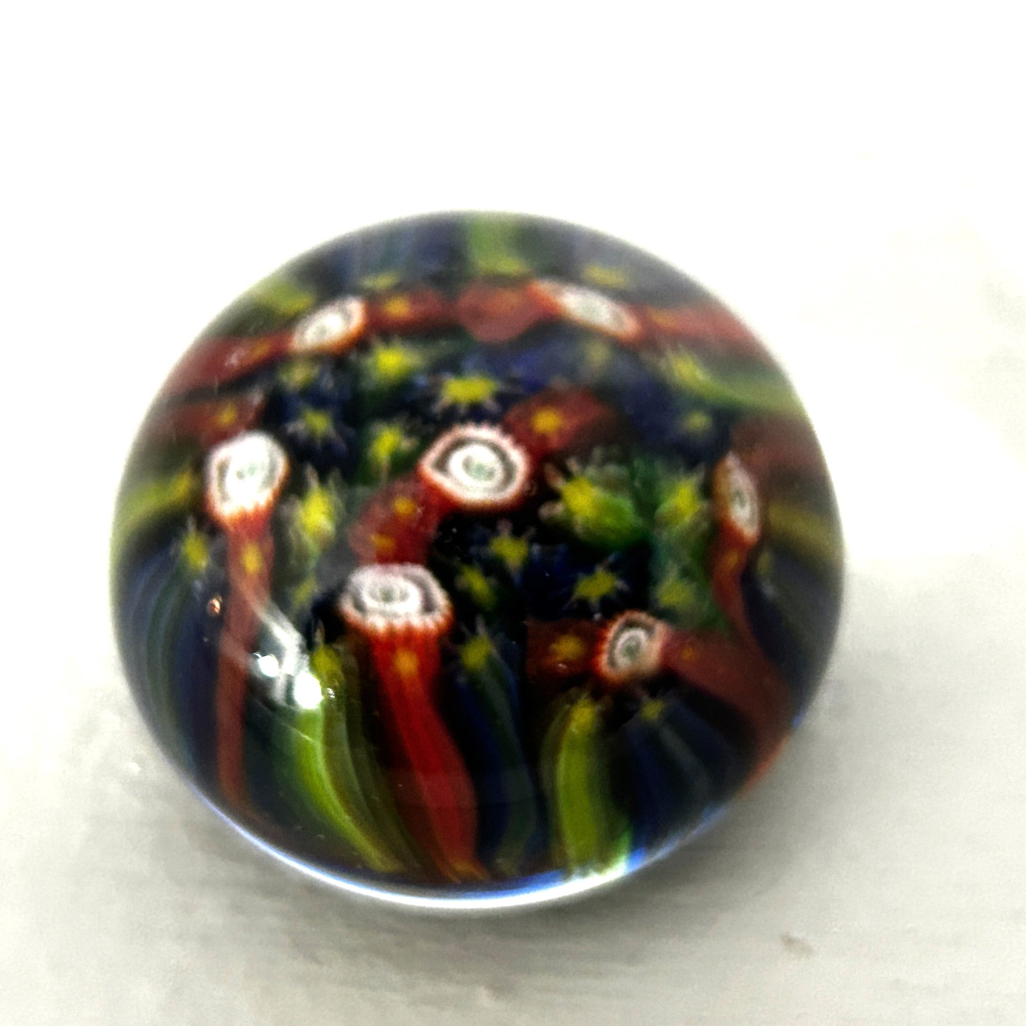 Very Small Decorative Glass Paperweight (CMH) #125060 | Auctionninja.com