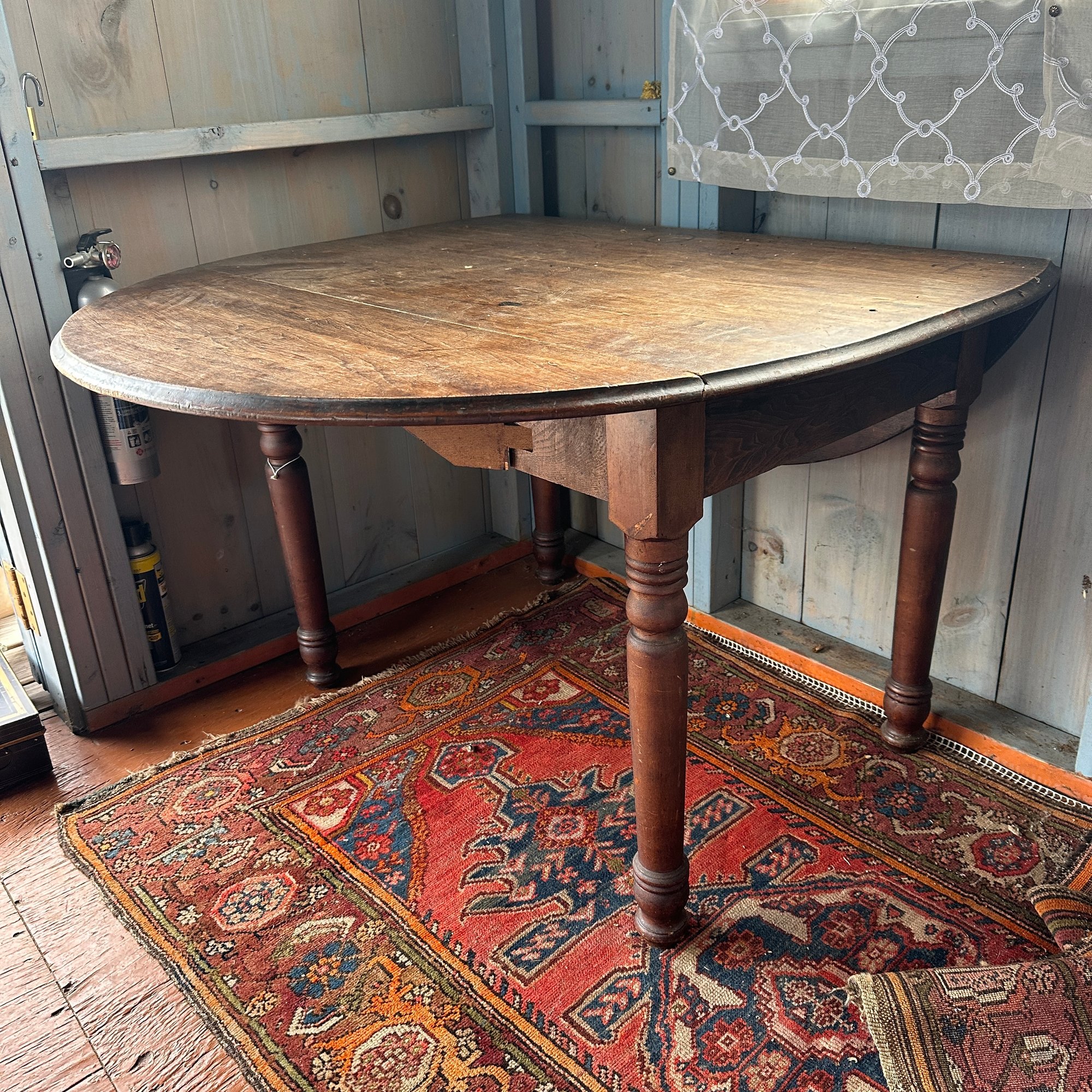 Beautiful Antique Wood Drop-Leaf Table (Shed) #68652 | Auctionninja.com