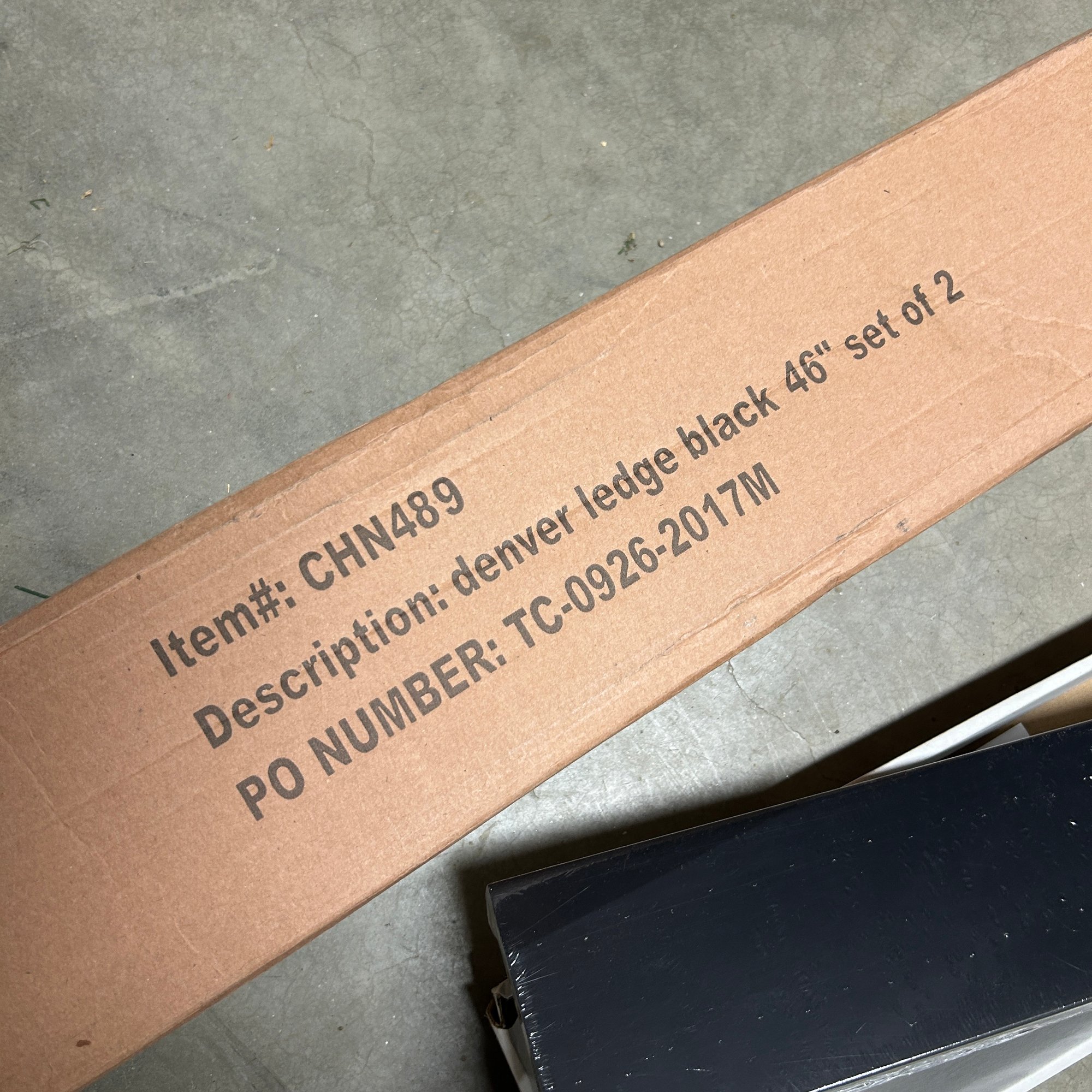 Black Wall Shelves, Various Sizes (BSMT FRNT) #77605 | Auctionninja.com