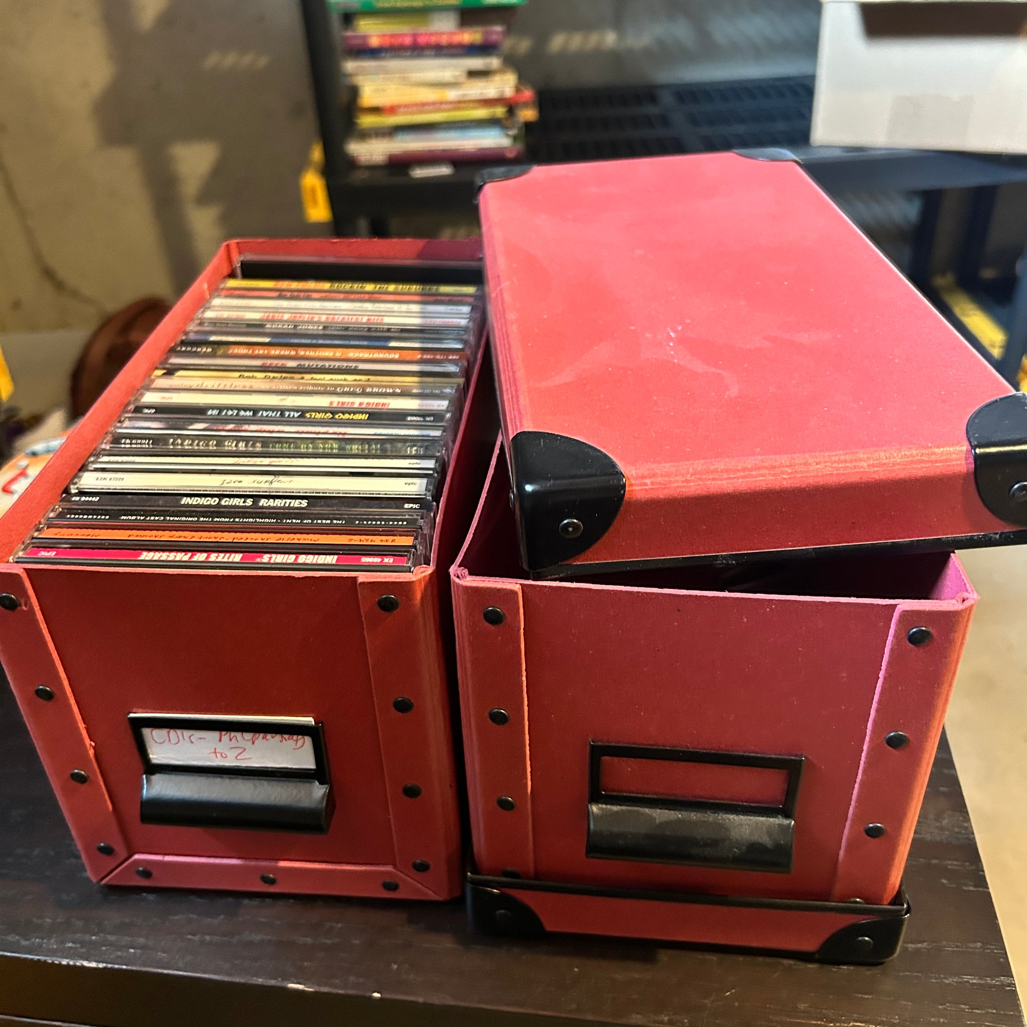 CD Storage Bins, One With CDs (BSMT) #79066 | Auctionninja.com