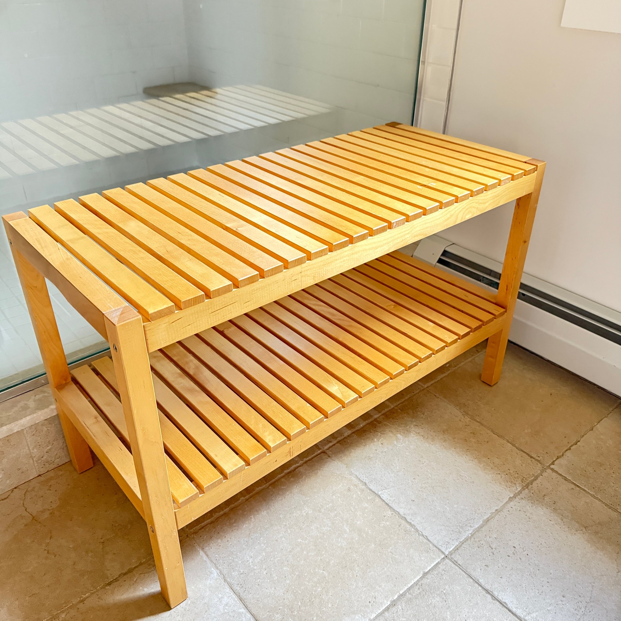 Ikea Molger Birch Bench (MB Bath) #111392 | Auctionninja.com