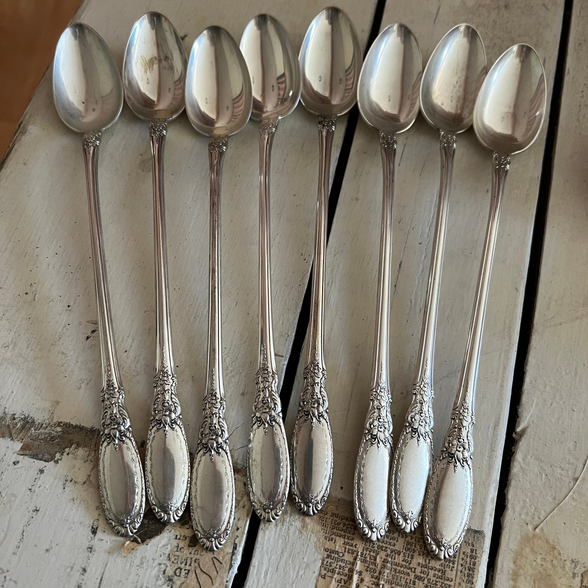Towle Sterling Silver Iced Tea Spoons (MH) #112451 | Auctionninja.com