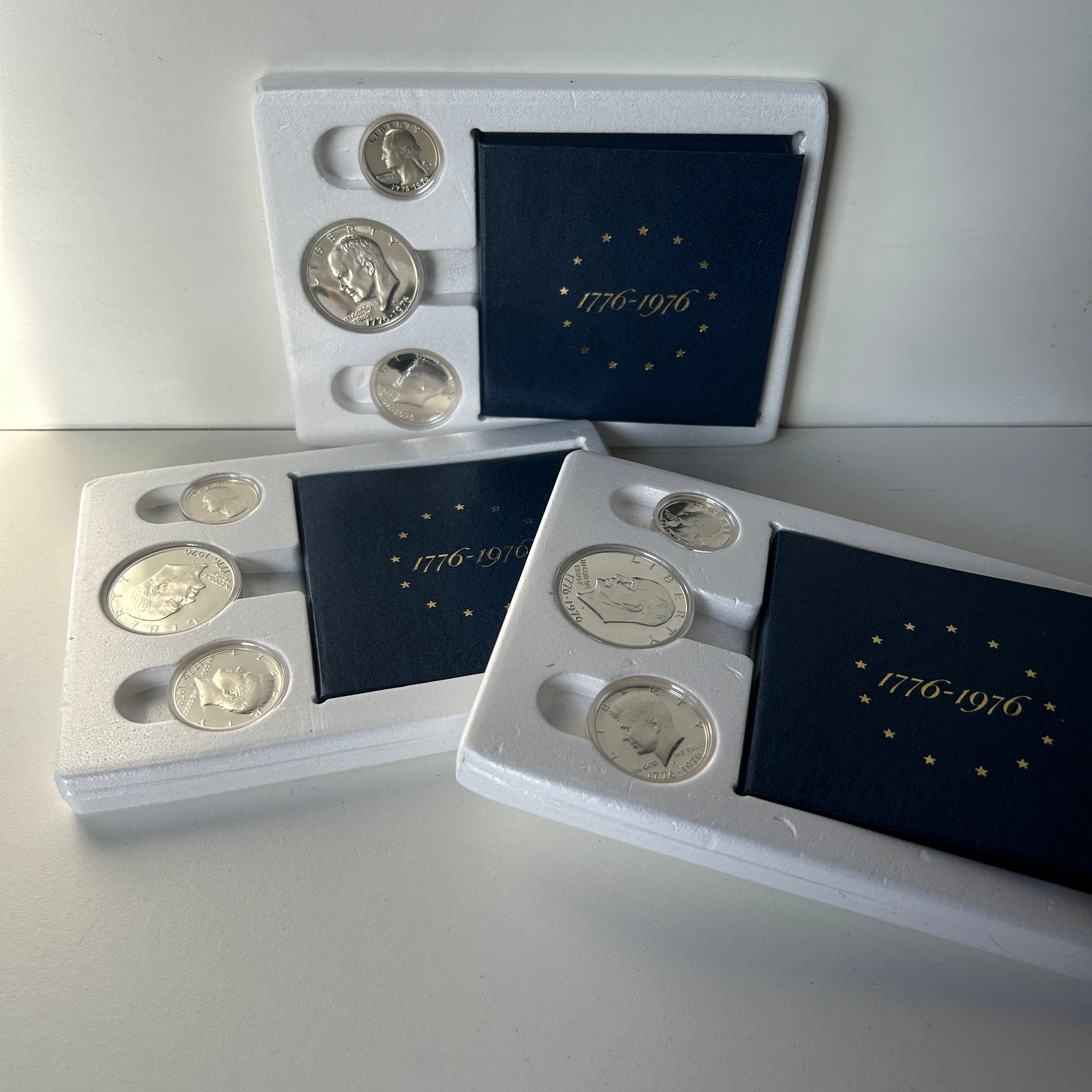 Coin Collecting: 3 Sets Of 1976 Bi-Centennial US Silver Proof Set (BNA ...