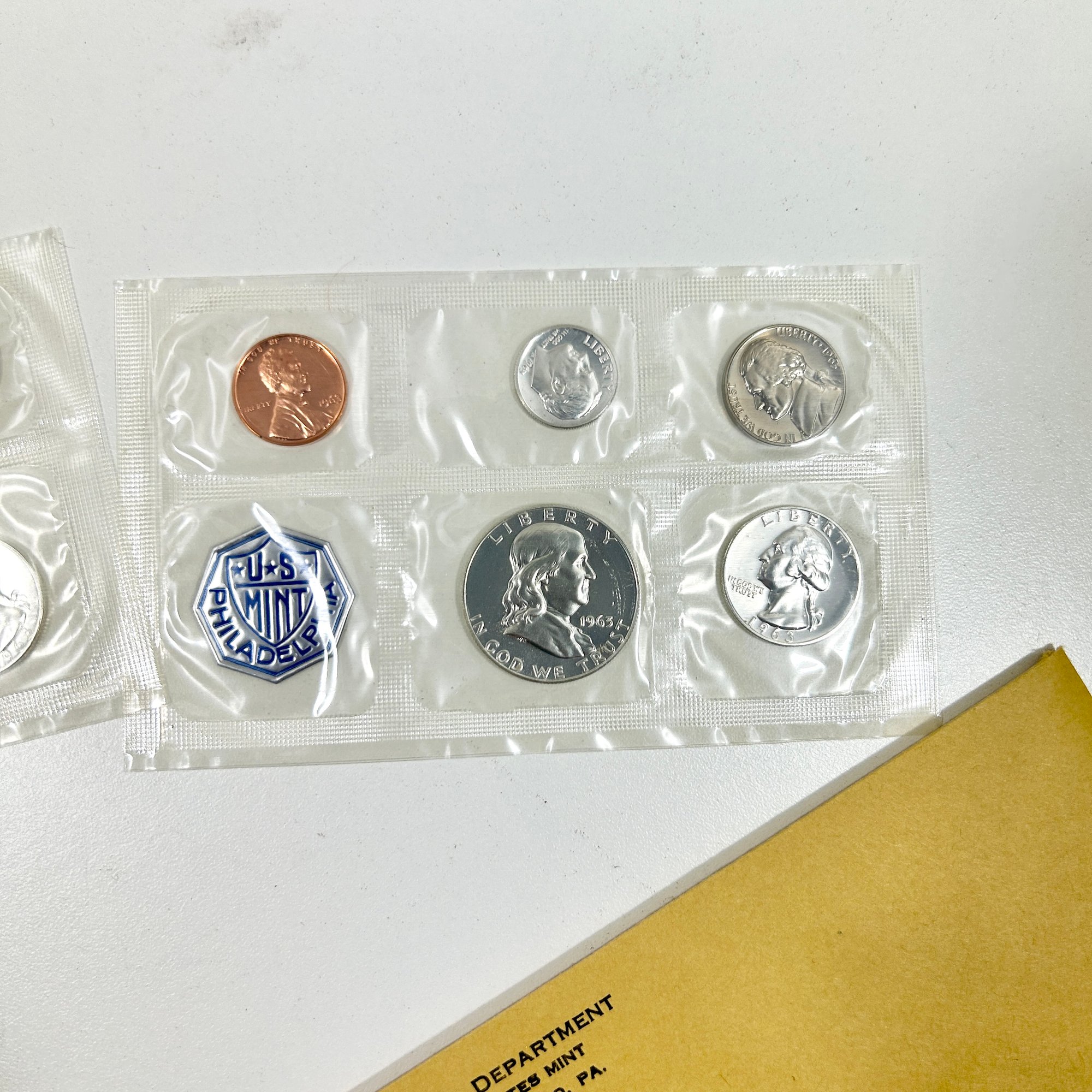 Coin Collecting: Set Of Four 1963 US Coin Proof Sets, Philadelphia Mint ...