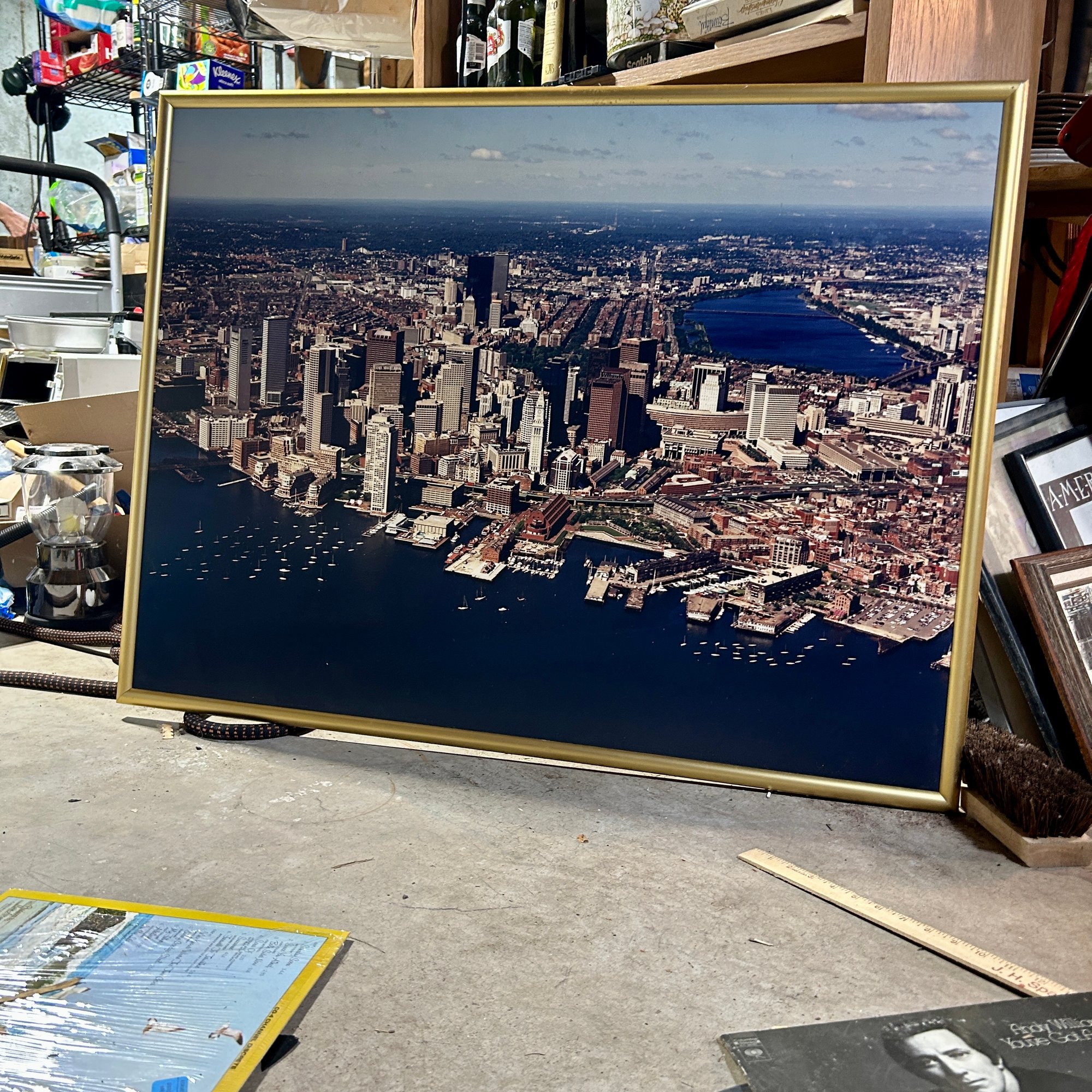 Large Framed Boston Skyline Print (BSMT) #69104 | Auctionninja.com