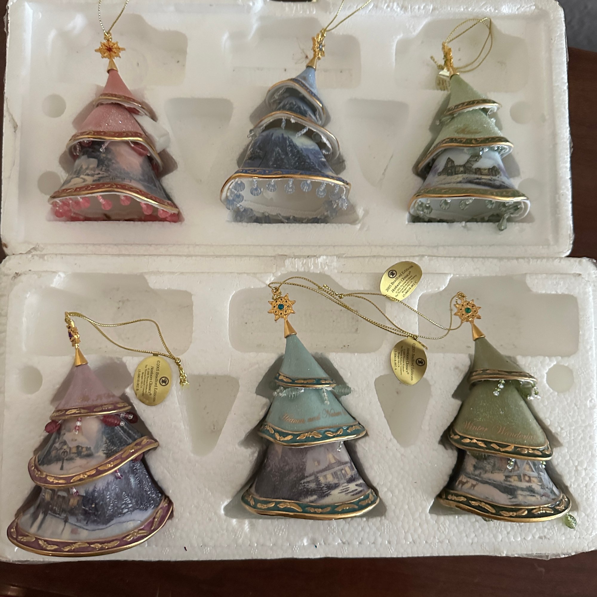 Lovely Set Of Six Unique Christmas Tree Ornaments (MB) #65582 ...