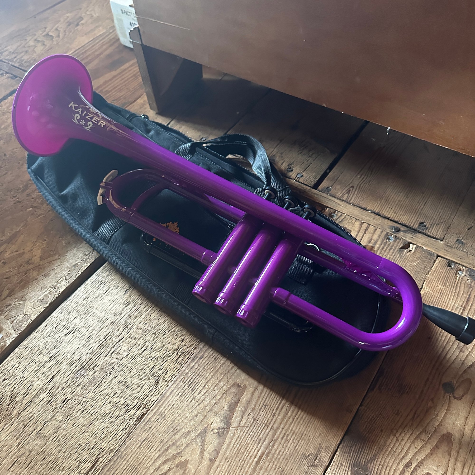 Funky Kaizer Purple Plastic Trumpet With Case (Attic) #62360 ...