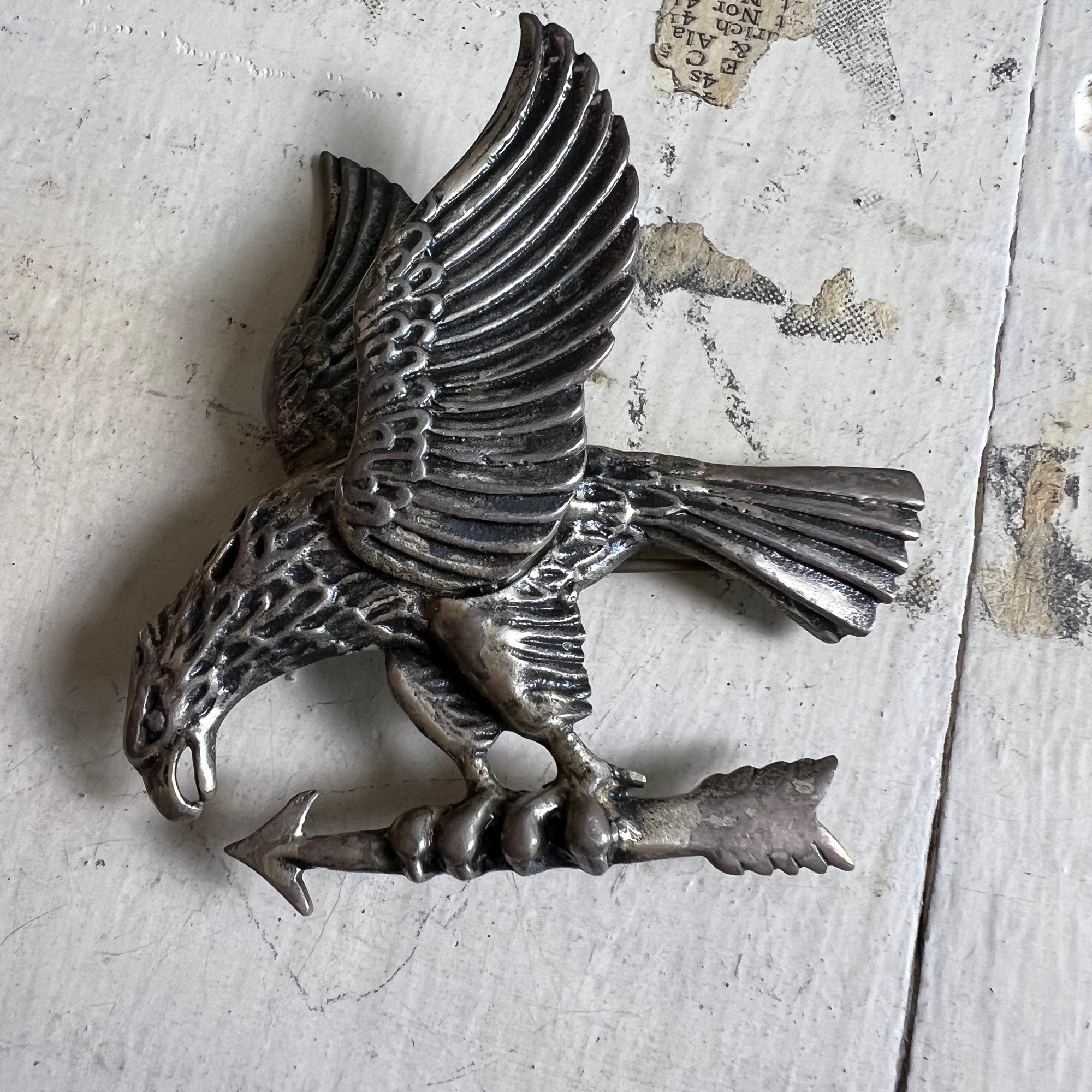 Sterling Silver Eagle Pin #116680 | Auctionninja.com