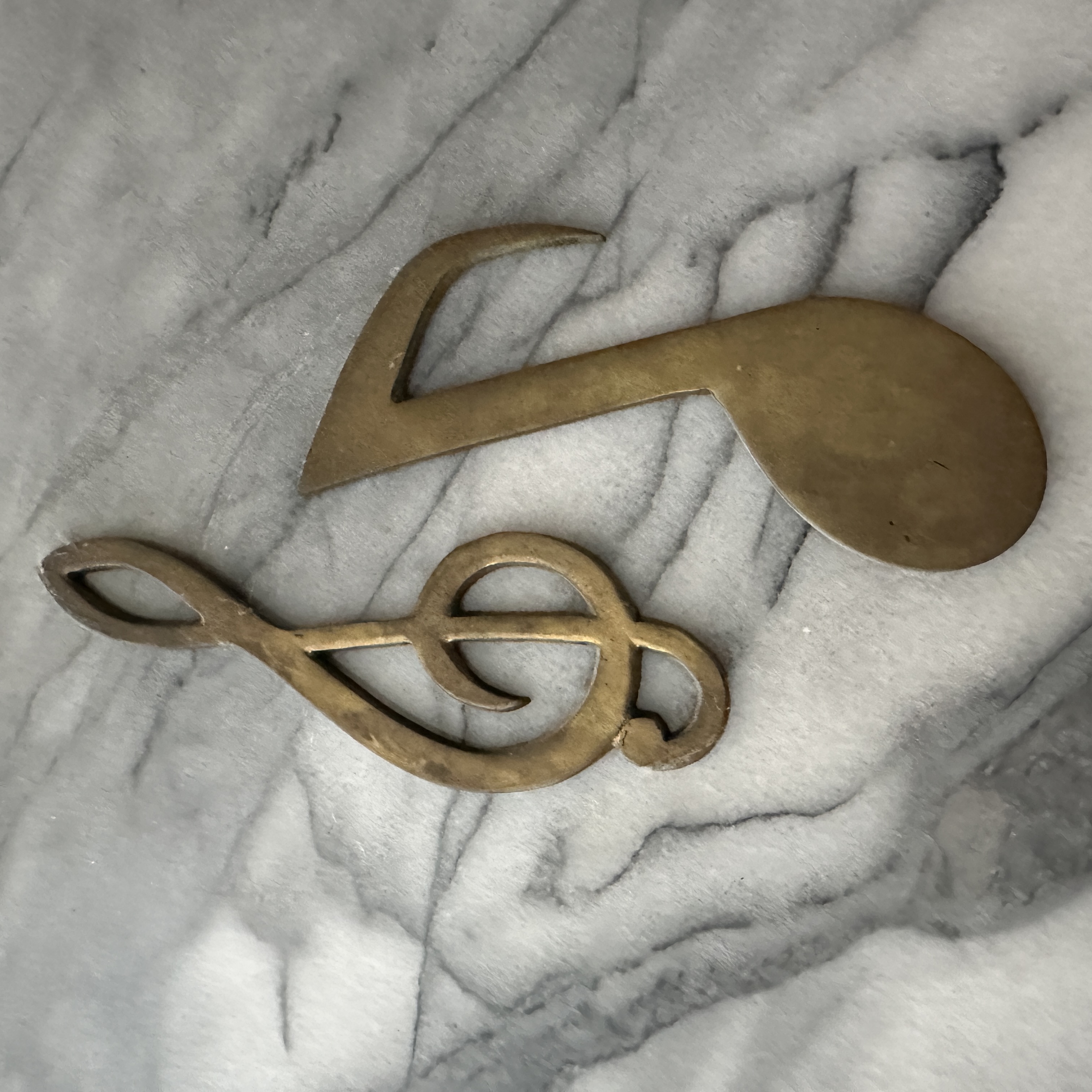 Vintage MSR Imports Brass Musical Note & Treble Clef (MB) #65705 ...
