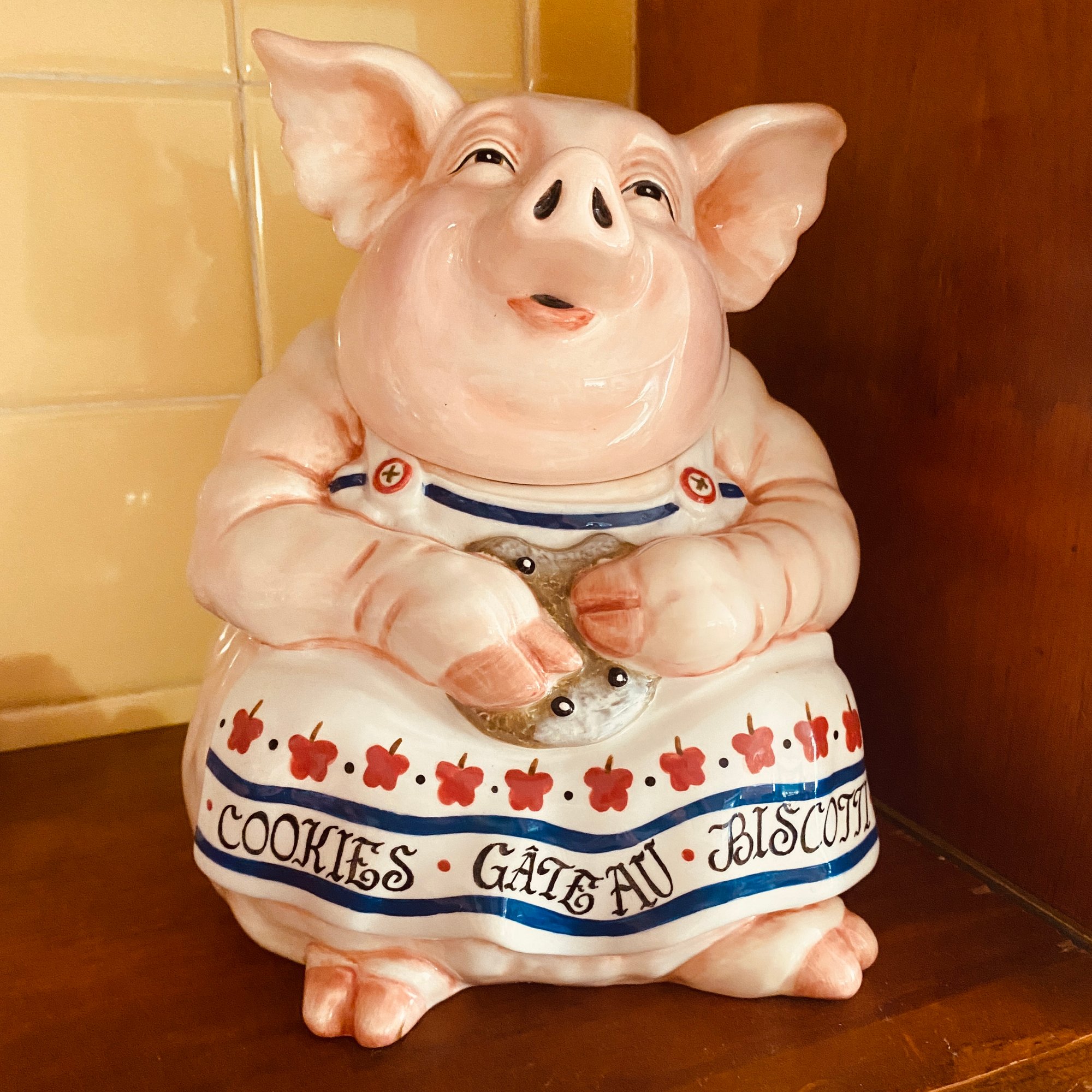 Wonderful Ceramic Pig Cookie Jar By Joanne West Tableaux (Kitchen ...