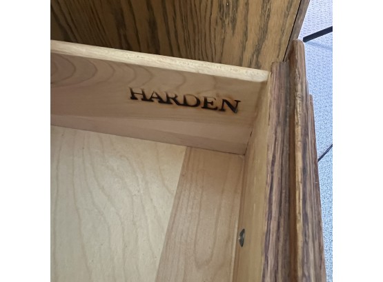 Small Harden Solid Oak 3-Drawer Chest With Brass Pulls With Traditional ...