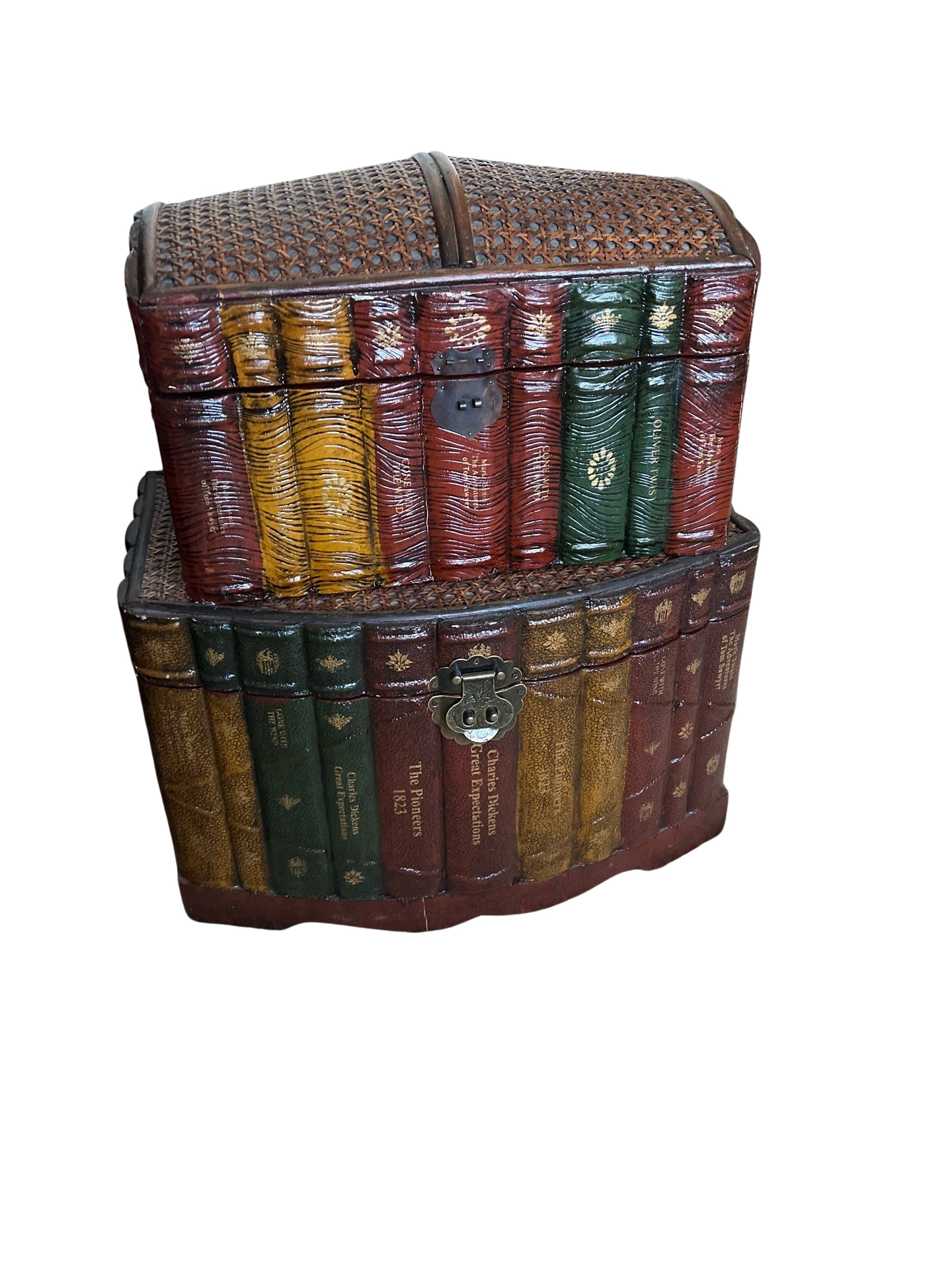 2 Faux Book Storage Boxes #1074 | Auctionninja.com