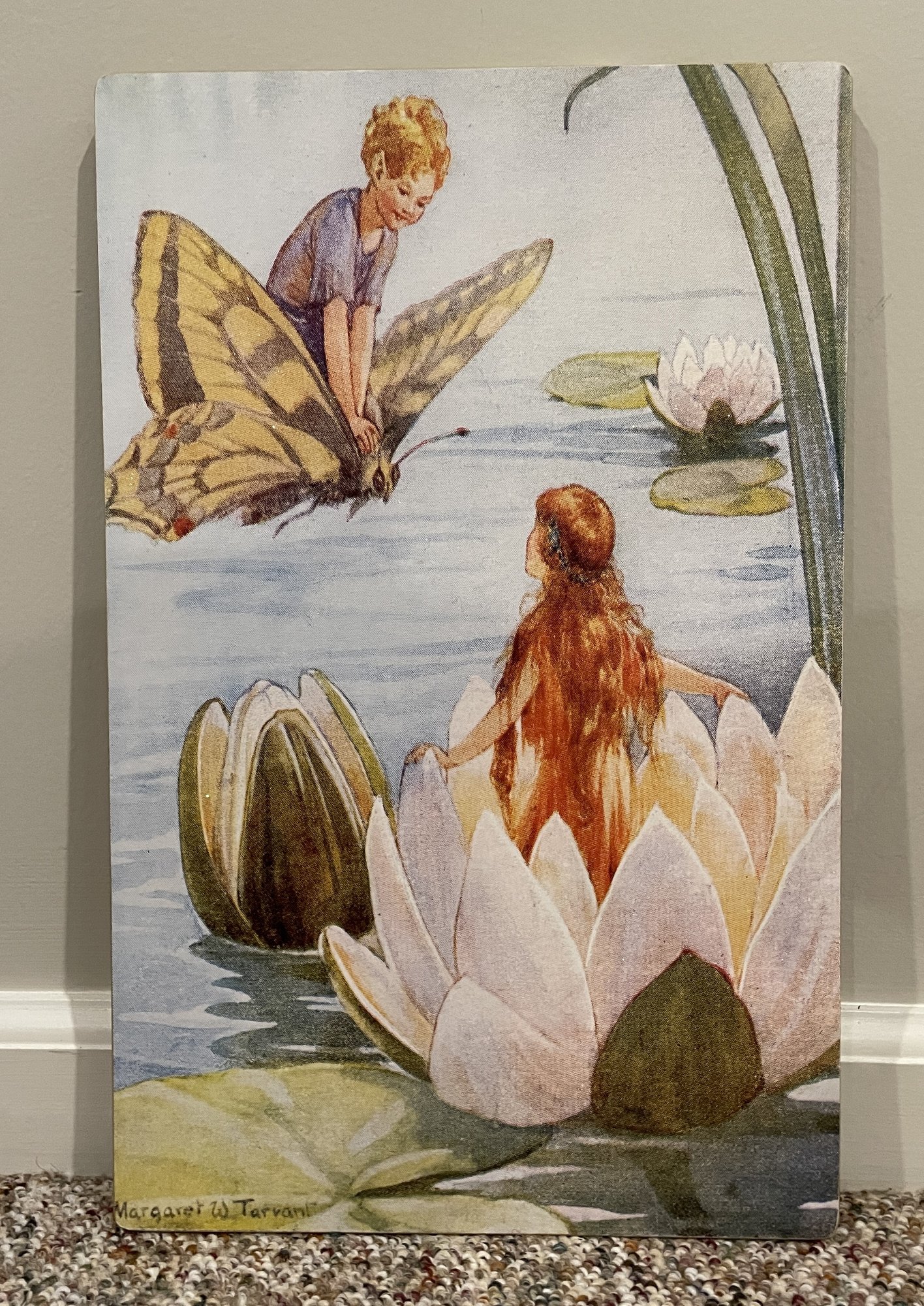 WATER LILLY FAIRIES WALL ART PRINT #12291 | Auctionninja.com