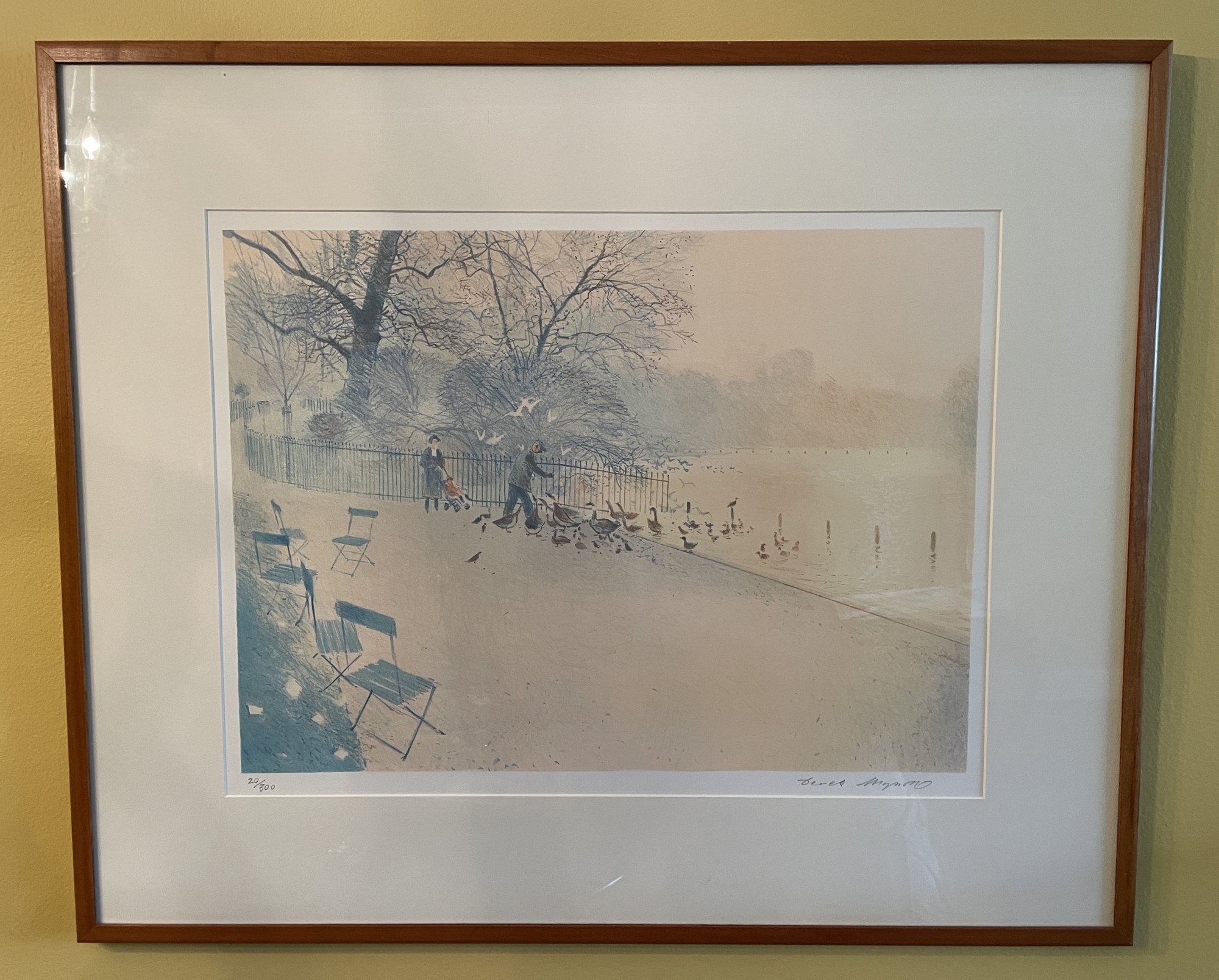 DEREK MYNOTT SIGNED KENSINGTON GARDEN LITHOGRAPH 20/300 #11911 ...