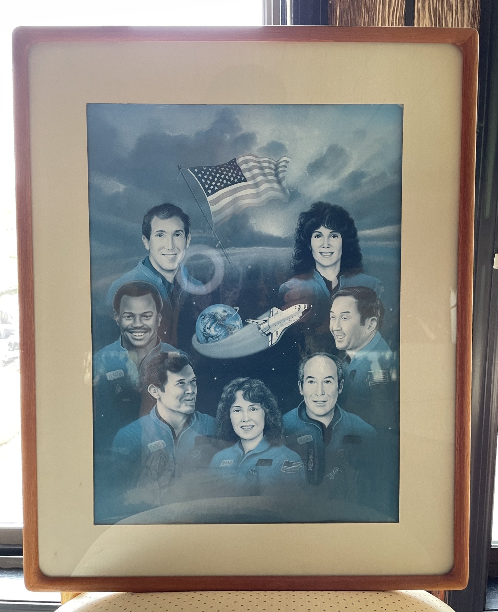 1986 PRINT PROOF OF NASA SPACE SHUTTLE CHALLENGER CREW #12521 ...