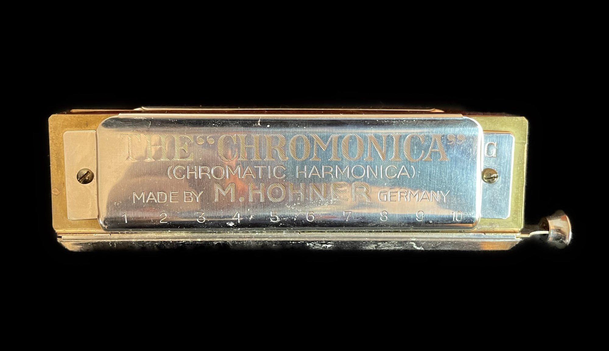 VINTAGE HOHNER "THE CHROMONICA" CHROMATIC HARMONICA MADE IN GERMANY ...