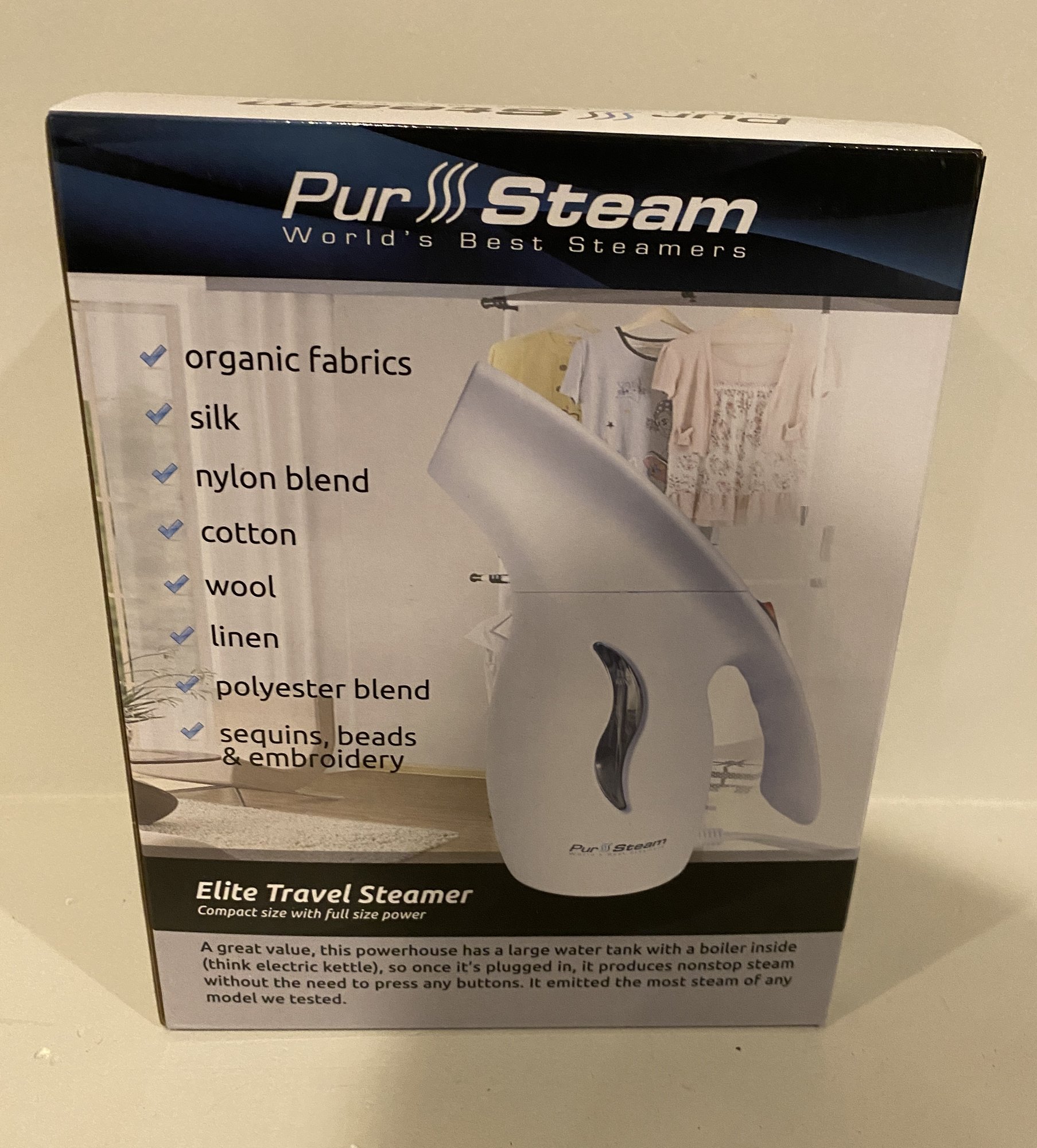 PUR STEAM ELITE TRAVEL STEAMER #12349 | Auctionninja.com