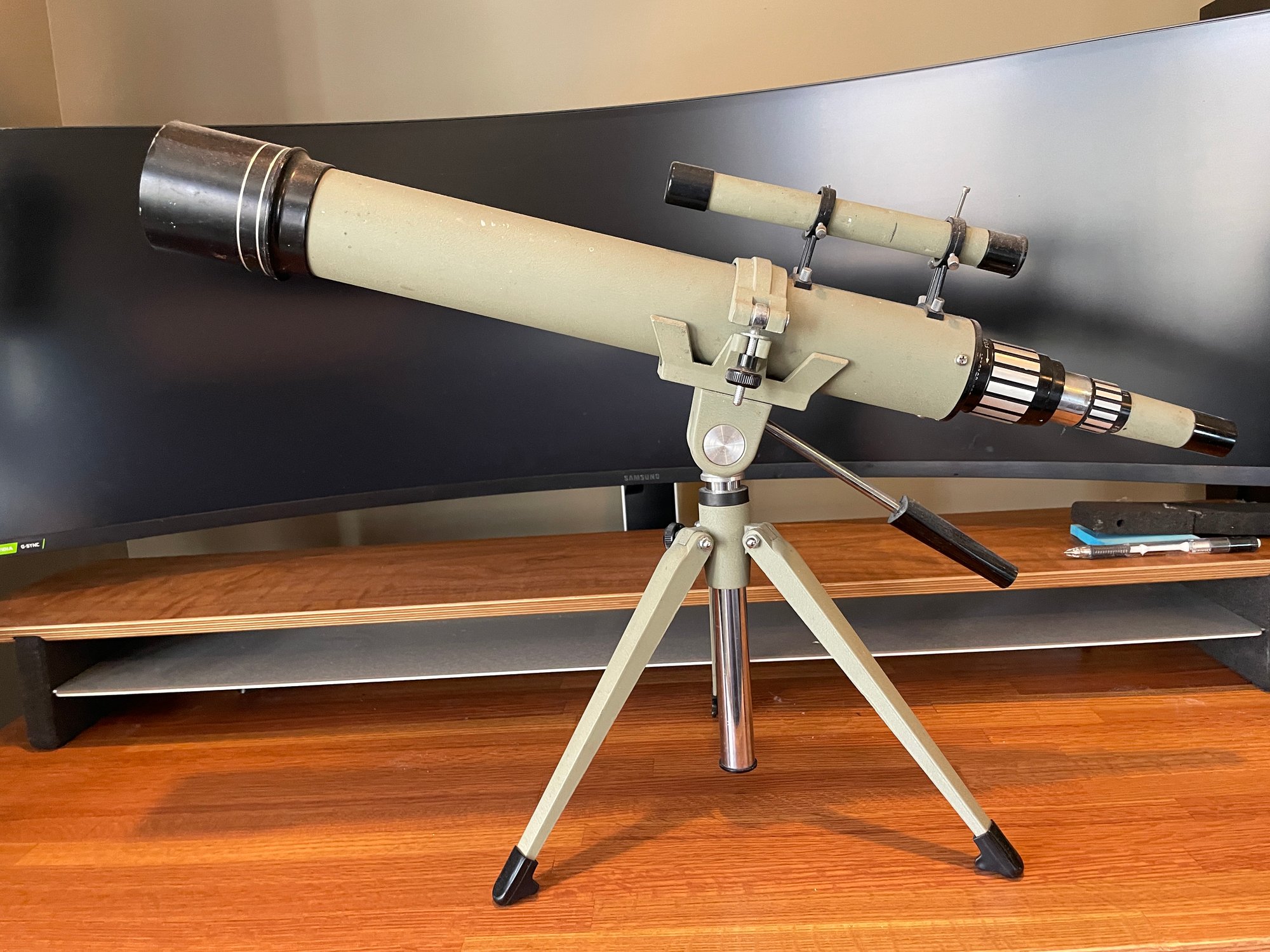 VINTAGE ZOOM TARGET SPOTTING TELESCOPE 20-60X60MM WITH TRIPOD #13341 ...
