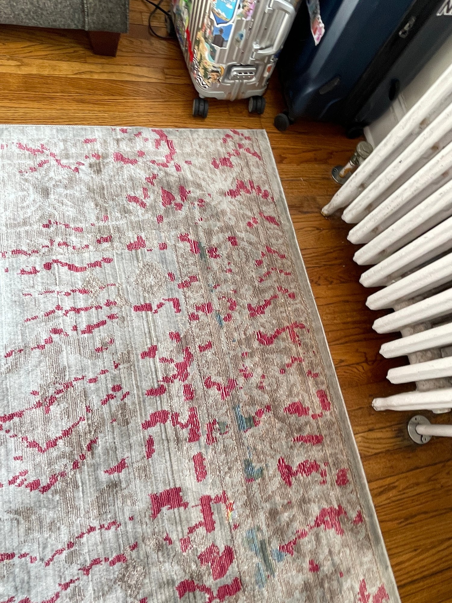 Unique Loom Aqua Silk Collection Area Rug #19838 | Auctionninja.com