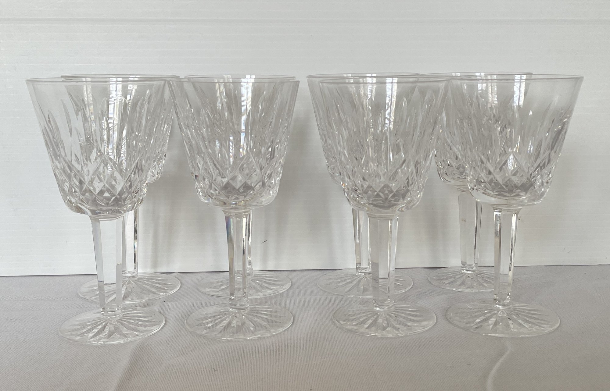 8 PC SET OF WATERFORD CRYSTAL GLASSES #14706 | Auctionninja.com