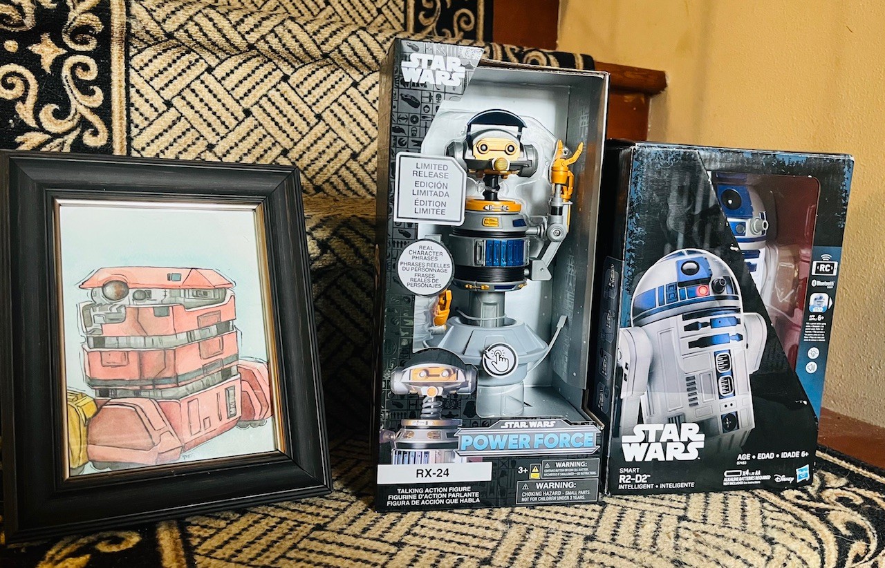 NIB Star Wars R2-D2 Smart Toy, RX-24 Power Force Toy Plus 7.25in X 9 ...