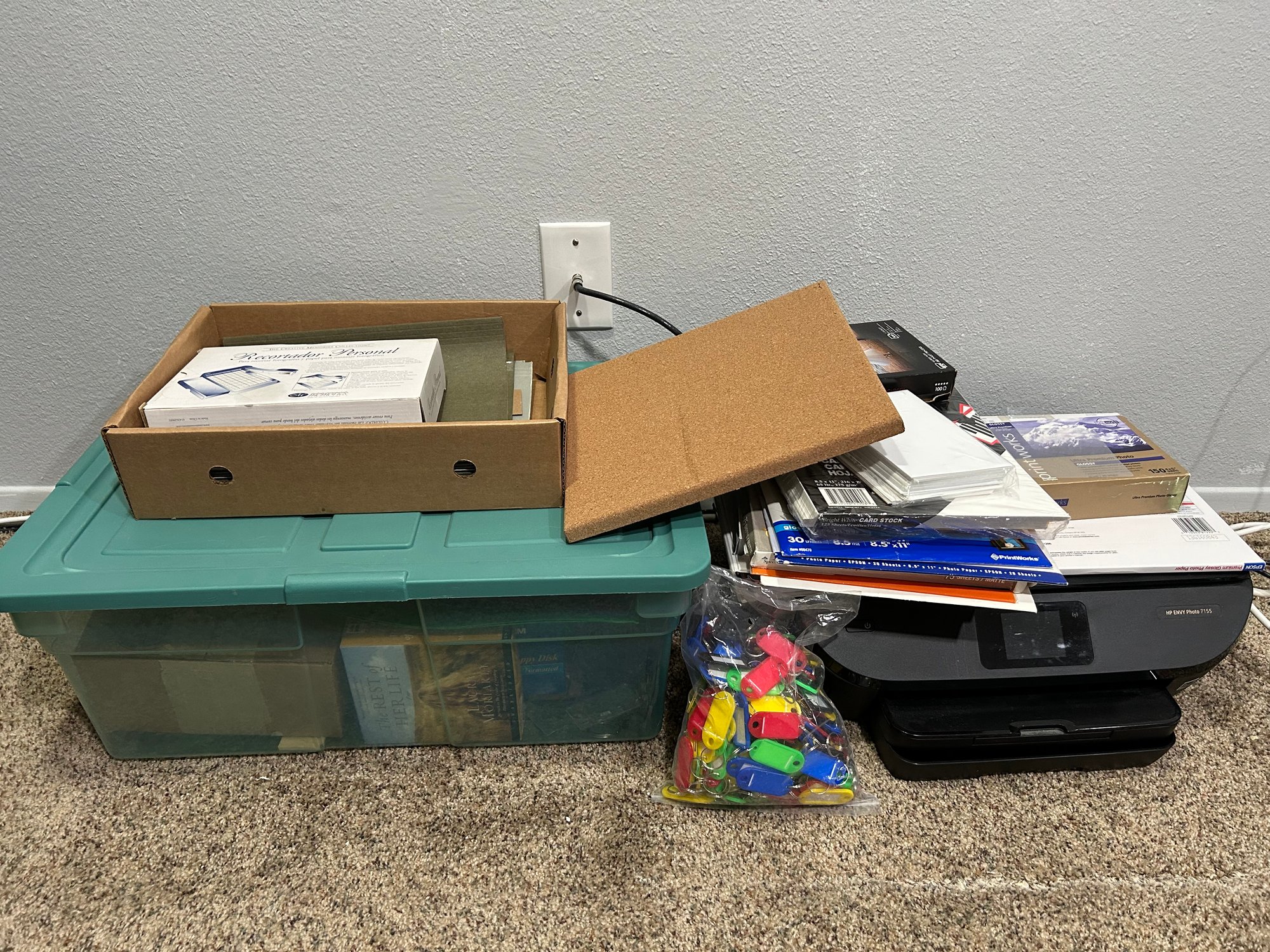 R5 Office Supply Lot To Include HP ENVY Photo 7155 Printer, Various ...