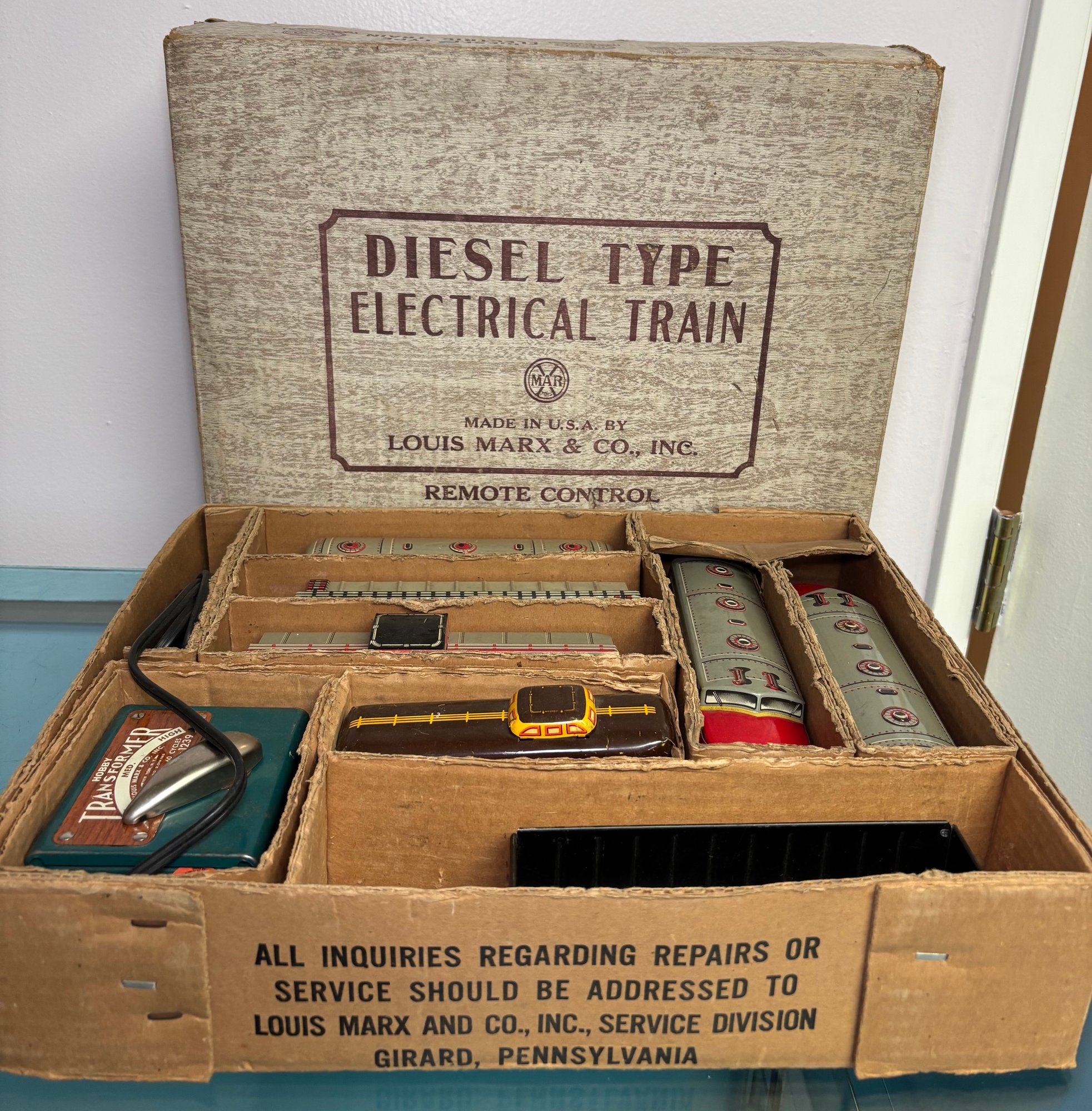 R8 Louis Marx Diesel Type Electric Train Remote Control, Untested ...
