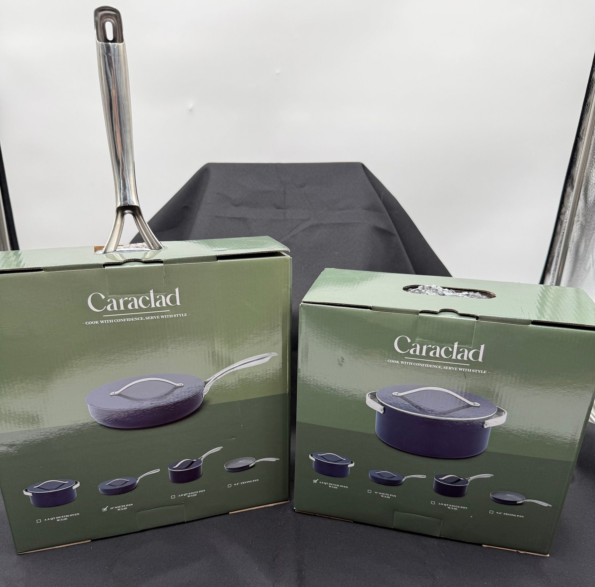 R6 Caraclad 11in Saucepan And Caraclad 4.5qt Dutch Oven NIB #53601 ...