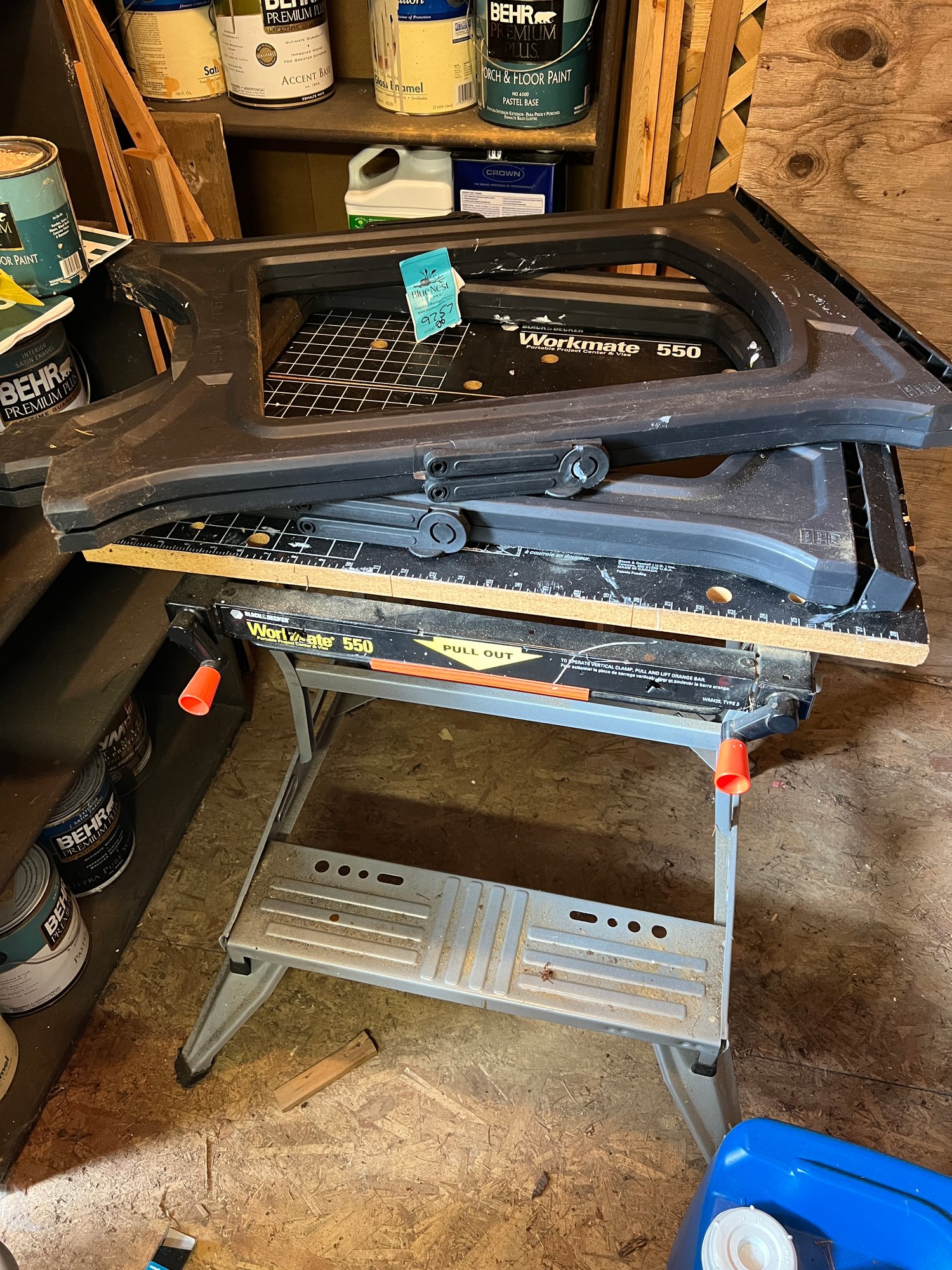 Black And Decker Folding Workmate 550 And Two Folding Sawhorse #9757 ...