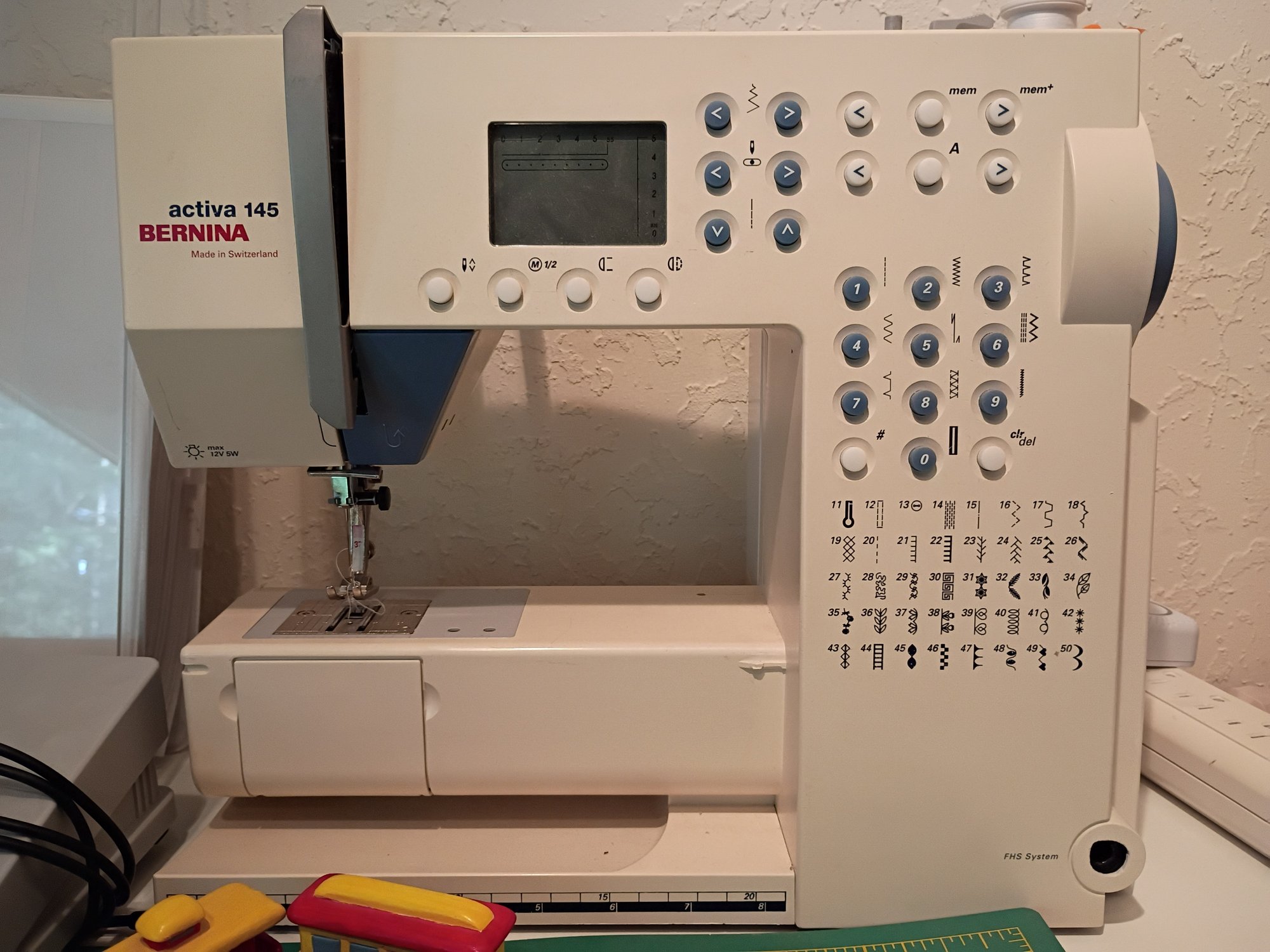 R7 Bernina Activa 145 Sewing Machine, Lots Of Thread, Fabric, Sewing ...