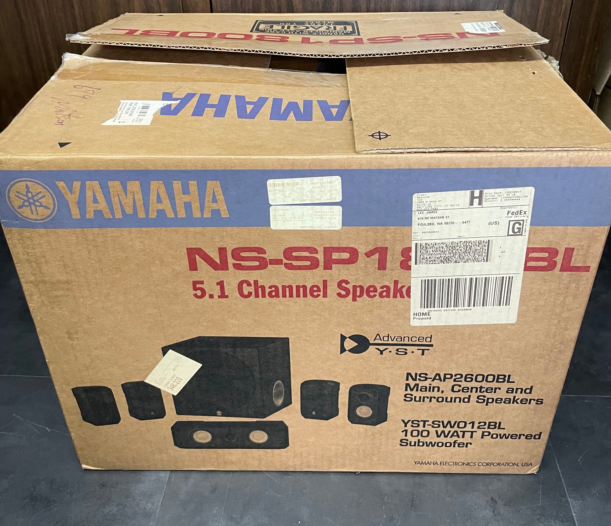 RSD. YAMAHA Speaker System With Subwoofer New In Opened Box #43641 ...