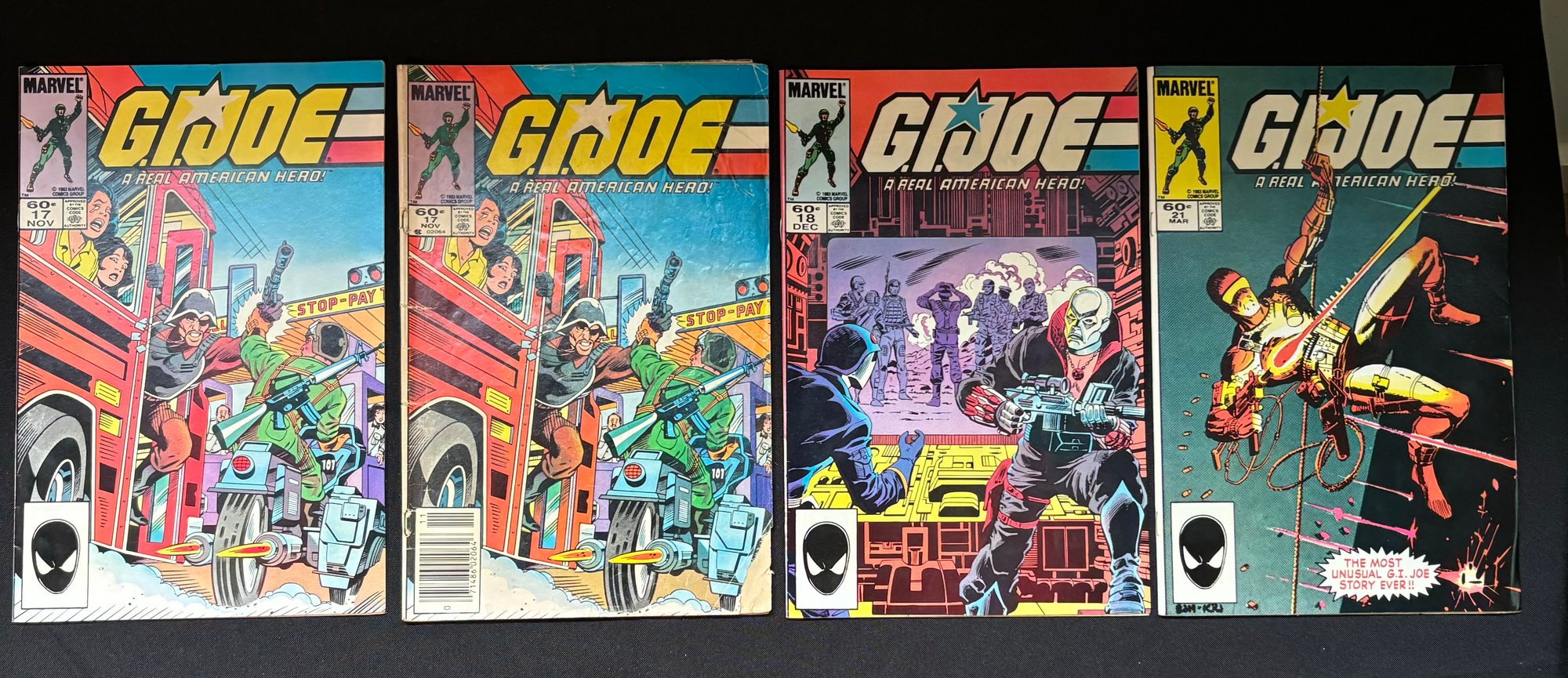R9 Collection Of G.I.Joe A Real American Hero! Marvel Comic Books To ...