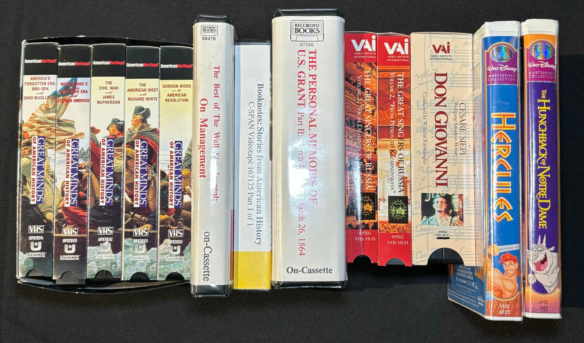 R2 Small VHS Lot To Include Great American Minds Of America From ...
