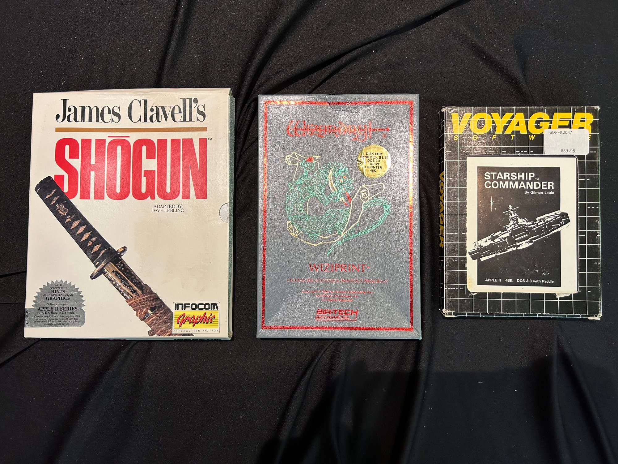 R2 Shogun Computer Game, Wizardry Wiziprint Computer Game, Voyager ...