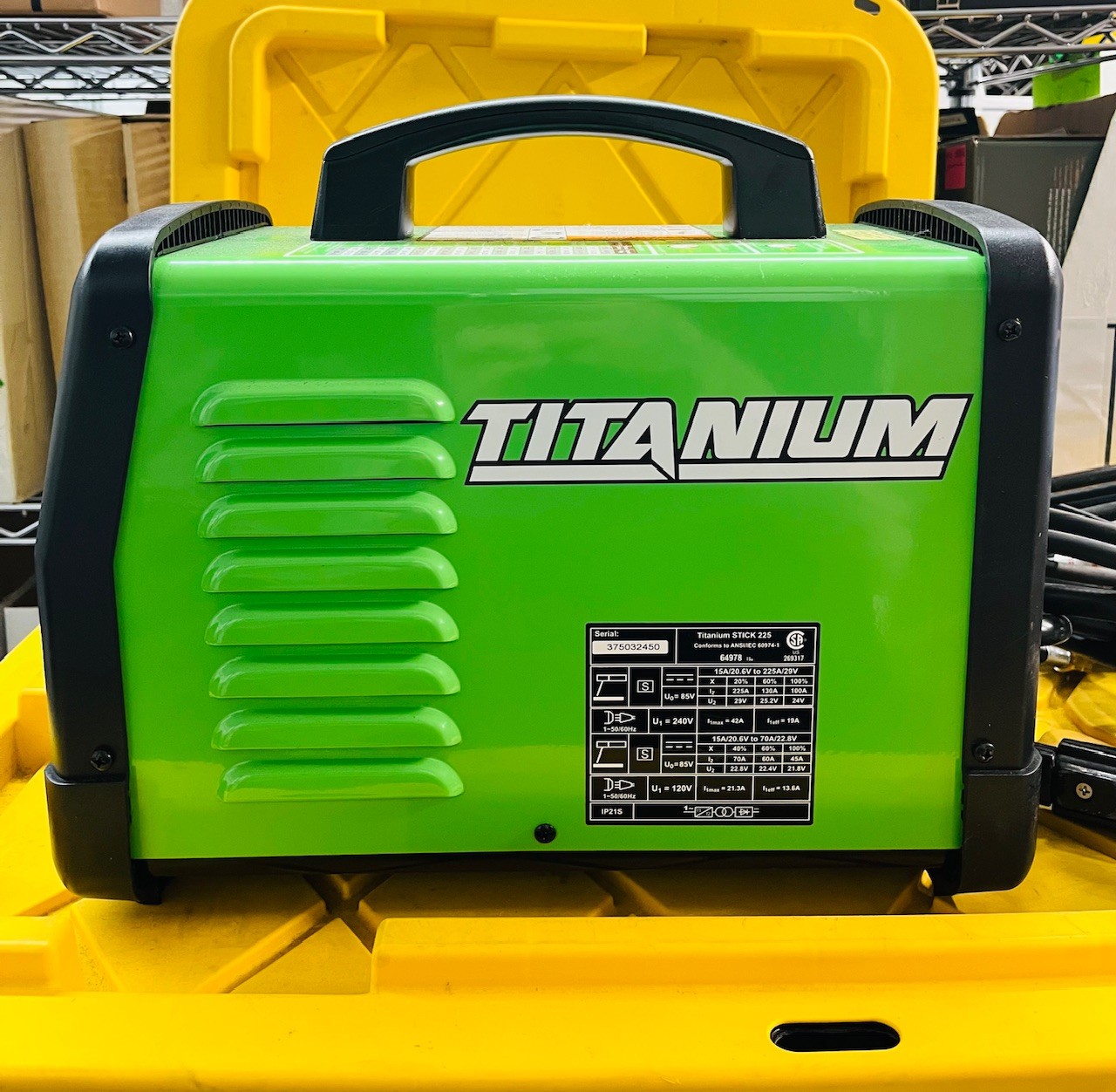 R5 TITANIUM Stick 225 Inverter Welder With Electrode Holder #53561 ...