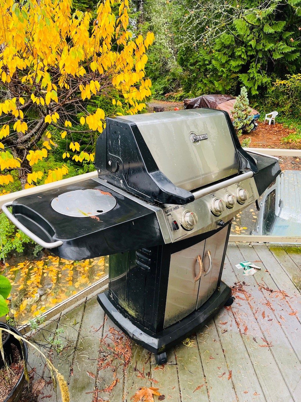 R00 Blue Ember Fiesta BBQ Propane Gas Grill With Tank And Accessories ...