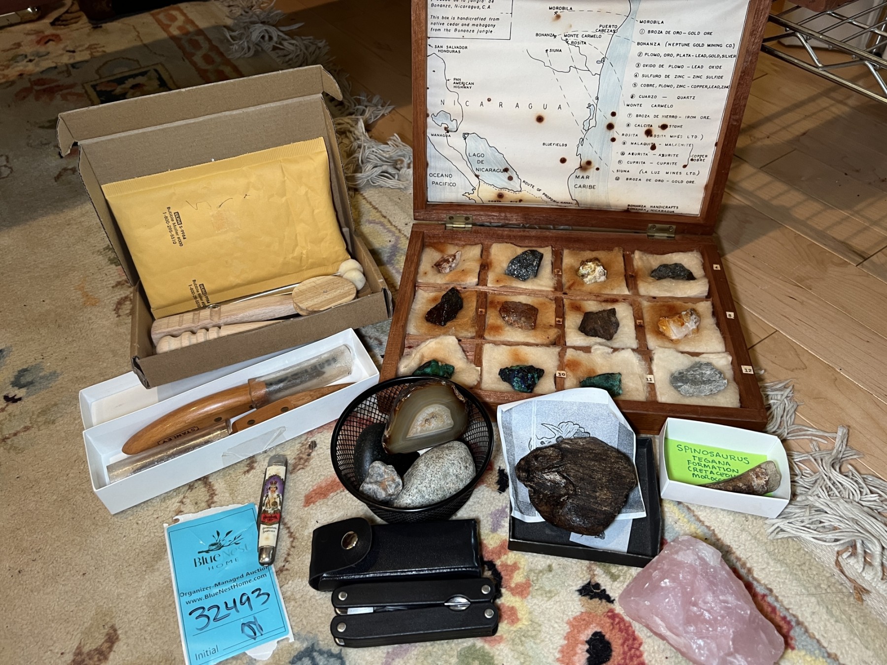 R1 Fossils, Stone And Crystal Collection, Wood Carving Knives, Multi ...