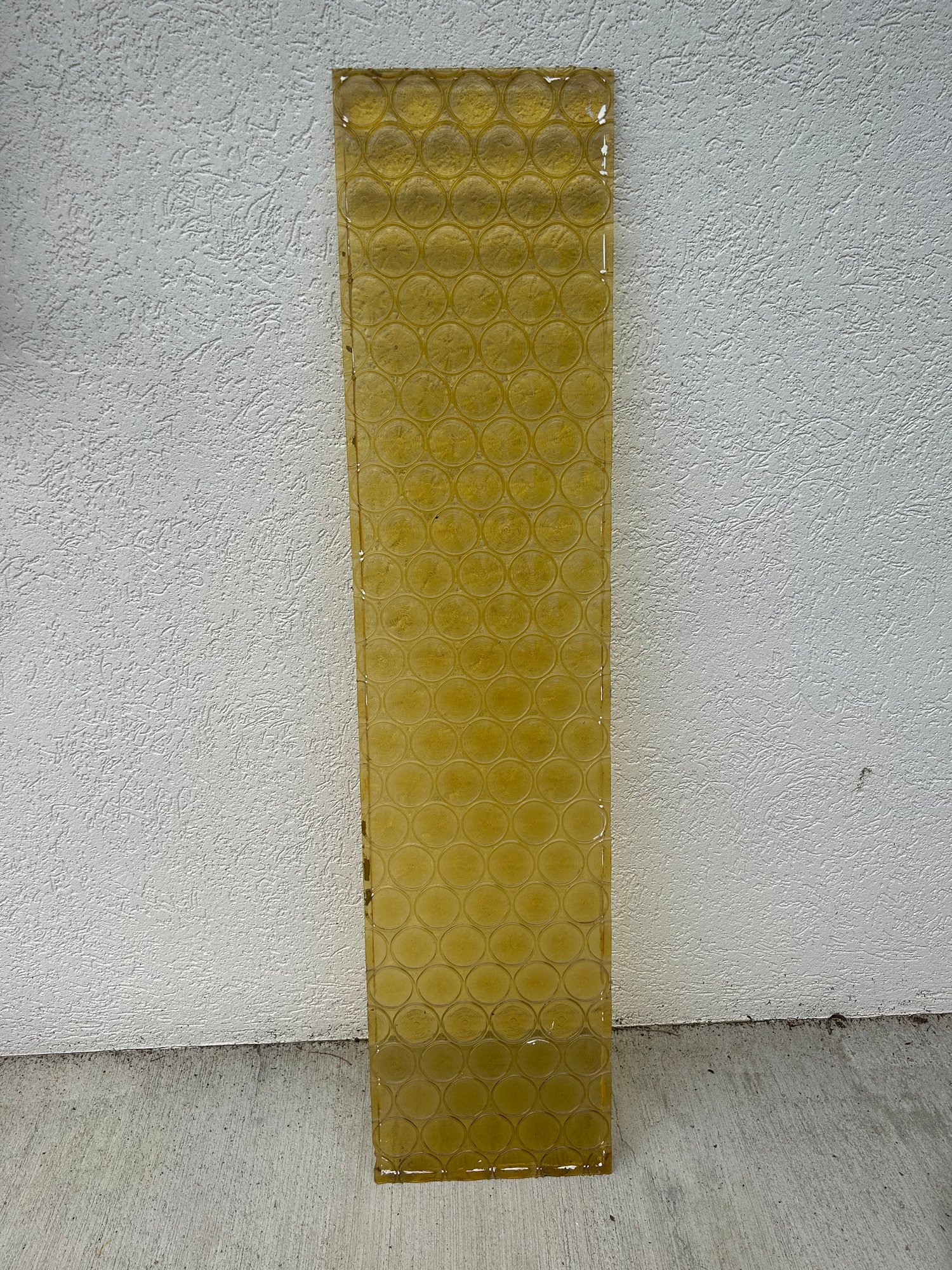 Vintage Amber Bullion Glass Window Panel (#1) #13256 | Auctionninja.com